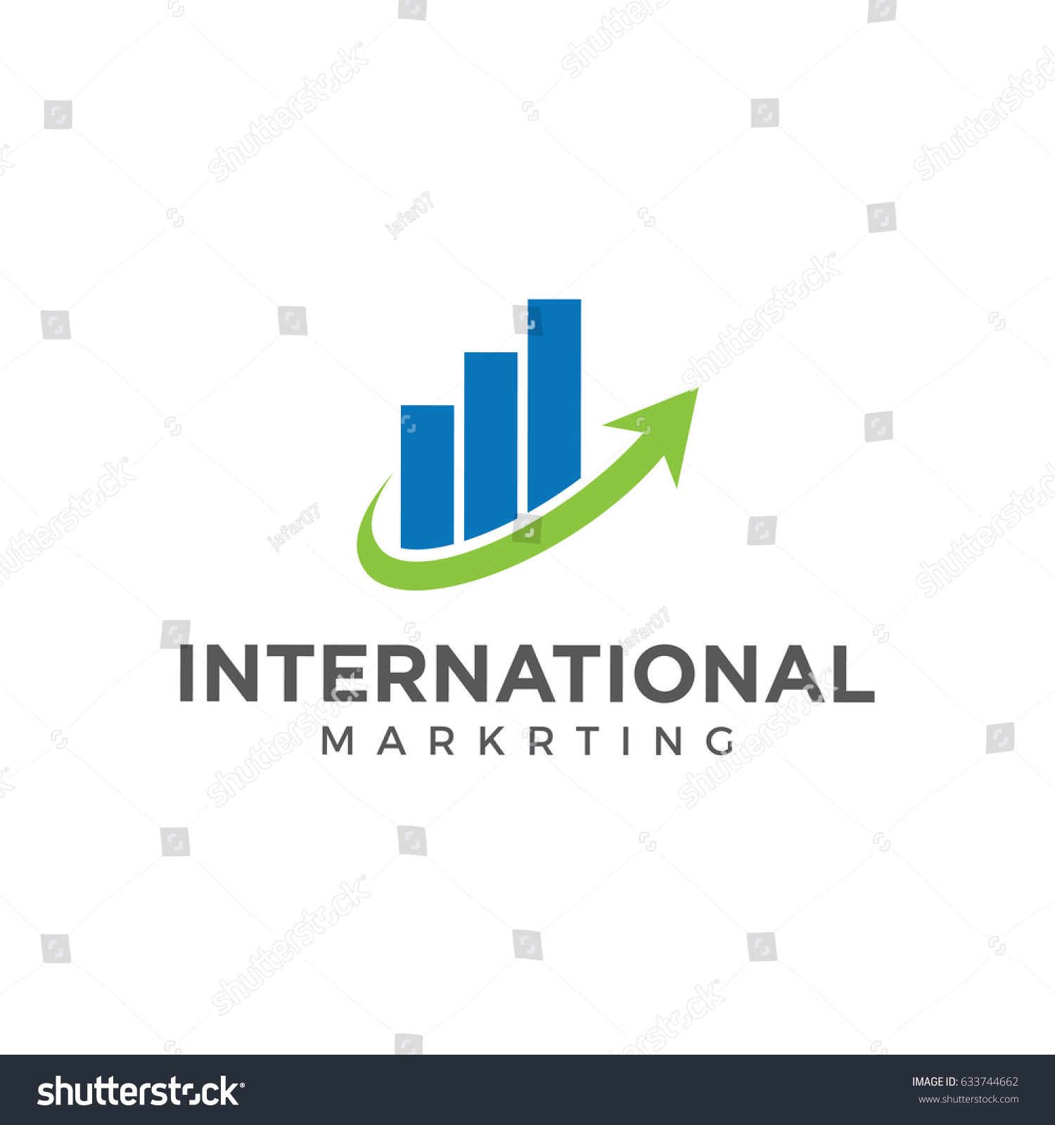 Chart Marketing Arrow Logo Icon Vector Stock Vector (Royalty Free ...