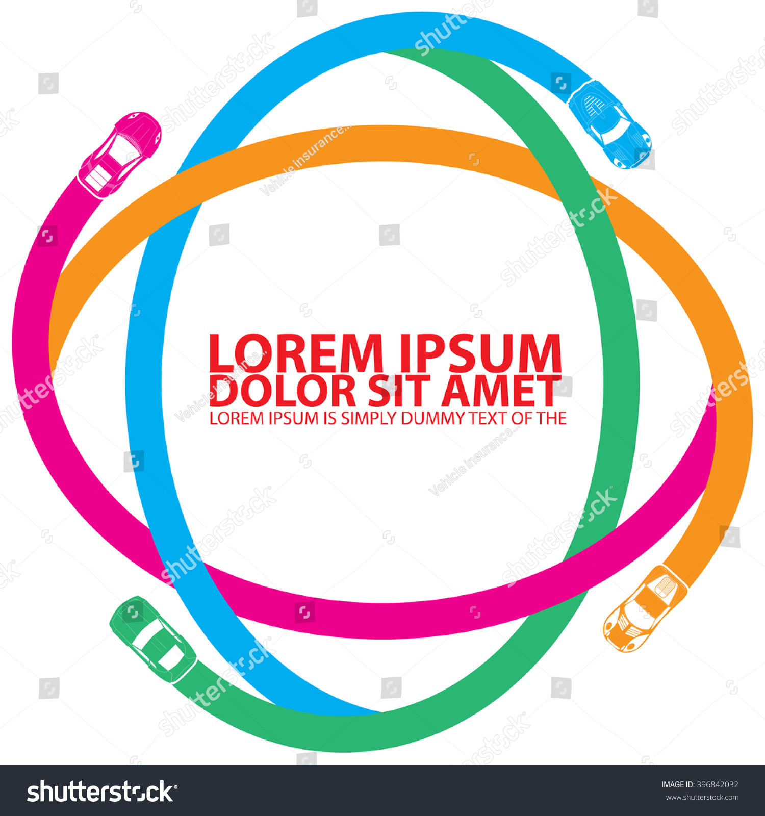 Chart Racing Curved Trajectory Harmonization Template: vector de stock ...