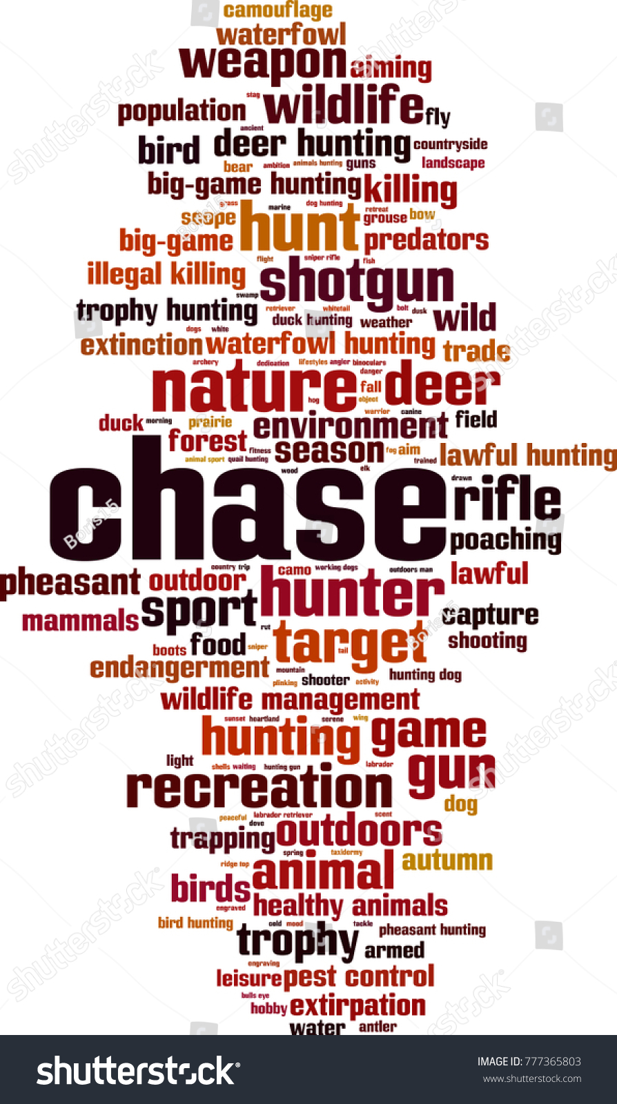 Chase Word Cloud Concept Vector Illustration: vector de stock (libre de ...