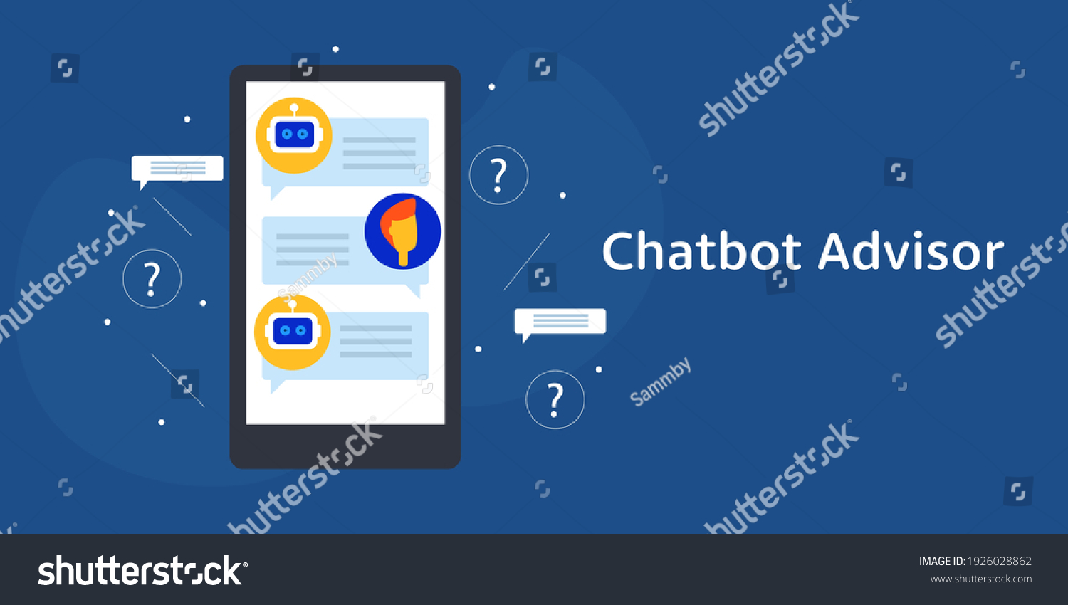 Chat Bot Concept Chat Bot Advisor Stock Vector (Royalty Free ...