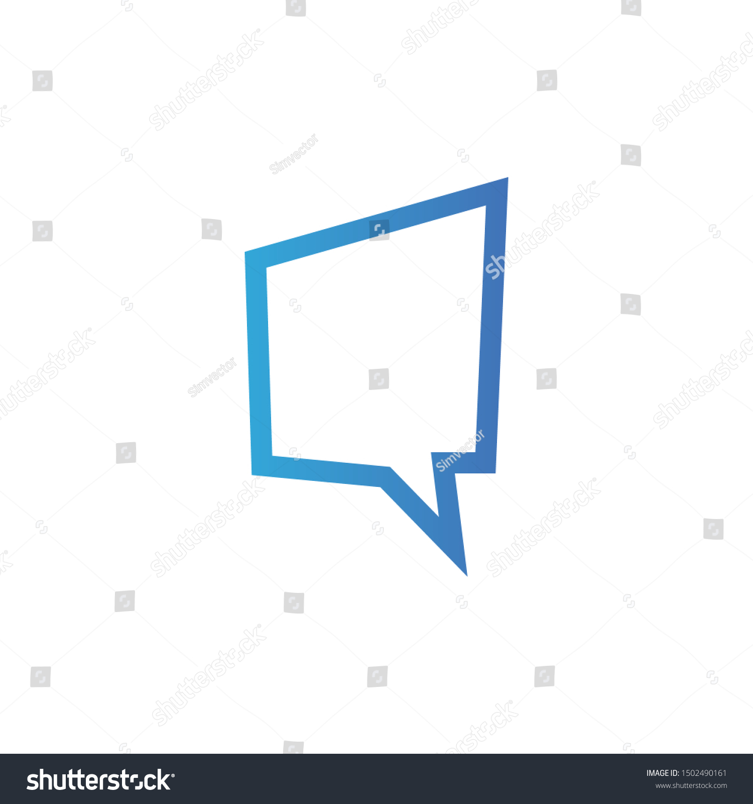 Chat Graphic Design Template Vector Isolated Stock Vector (Royalty Free ...
