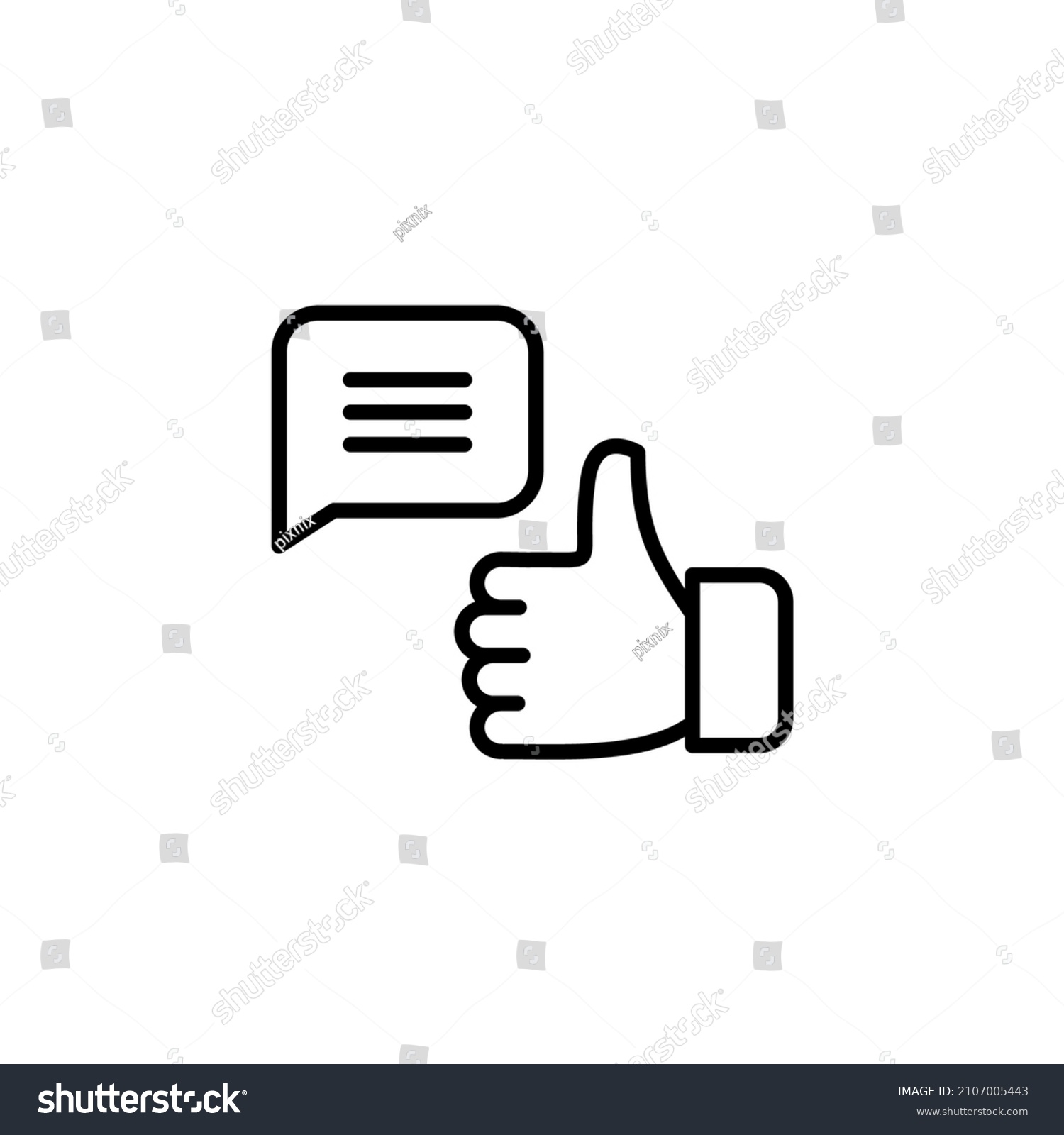 Chat Message Ok Like Conversation Communication Stock Vector (Royalty ...