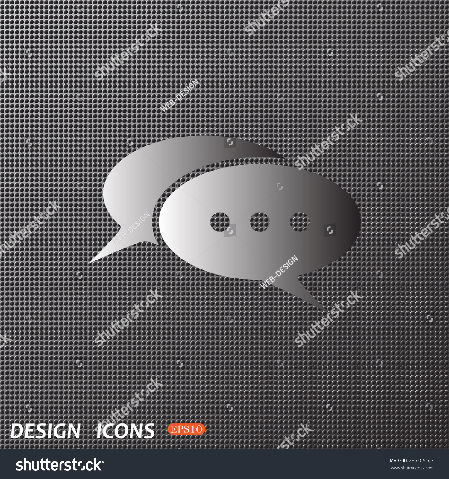 Chat Messages Flat Design Style Stock Vector (Royalty Free) 286206167 ...