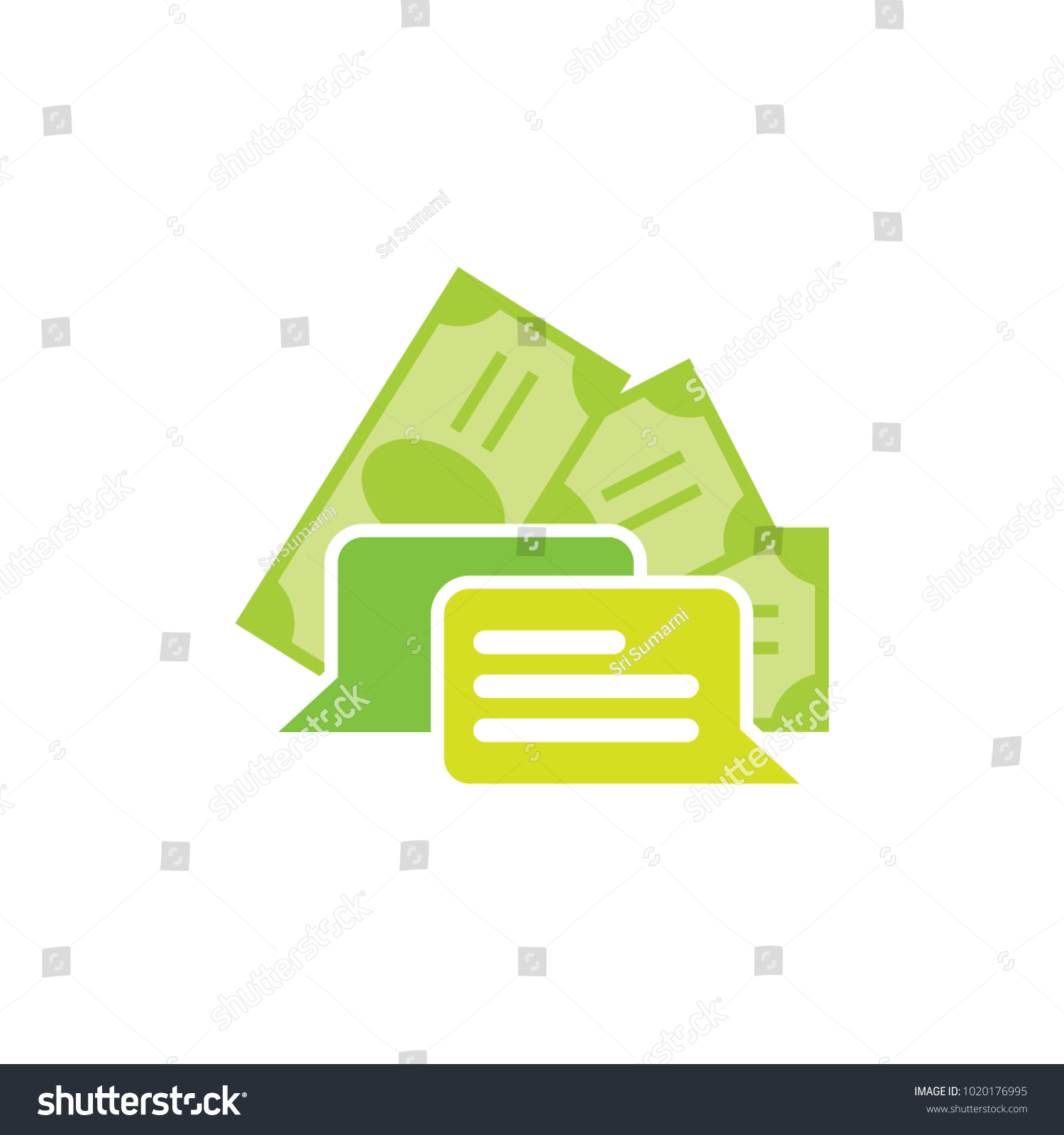 Chat Money Logo Icon Design Stock Vector (Royalty Free) 1020176995 ...