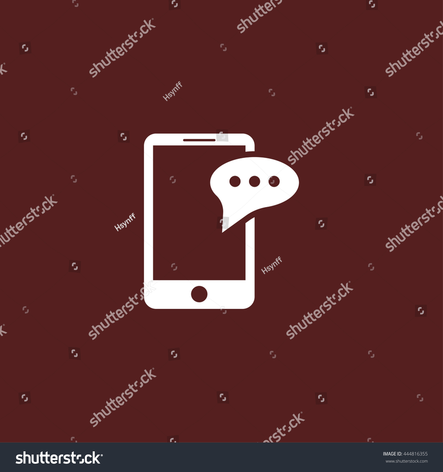Chat Typing Icon Stock Vector (Royalty Free) 444816355 | Shutterstock
