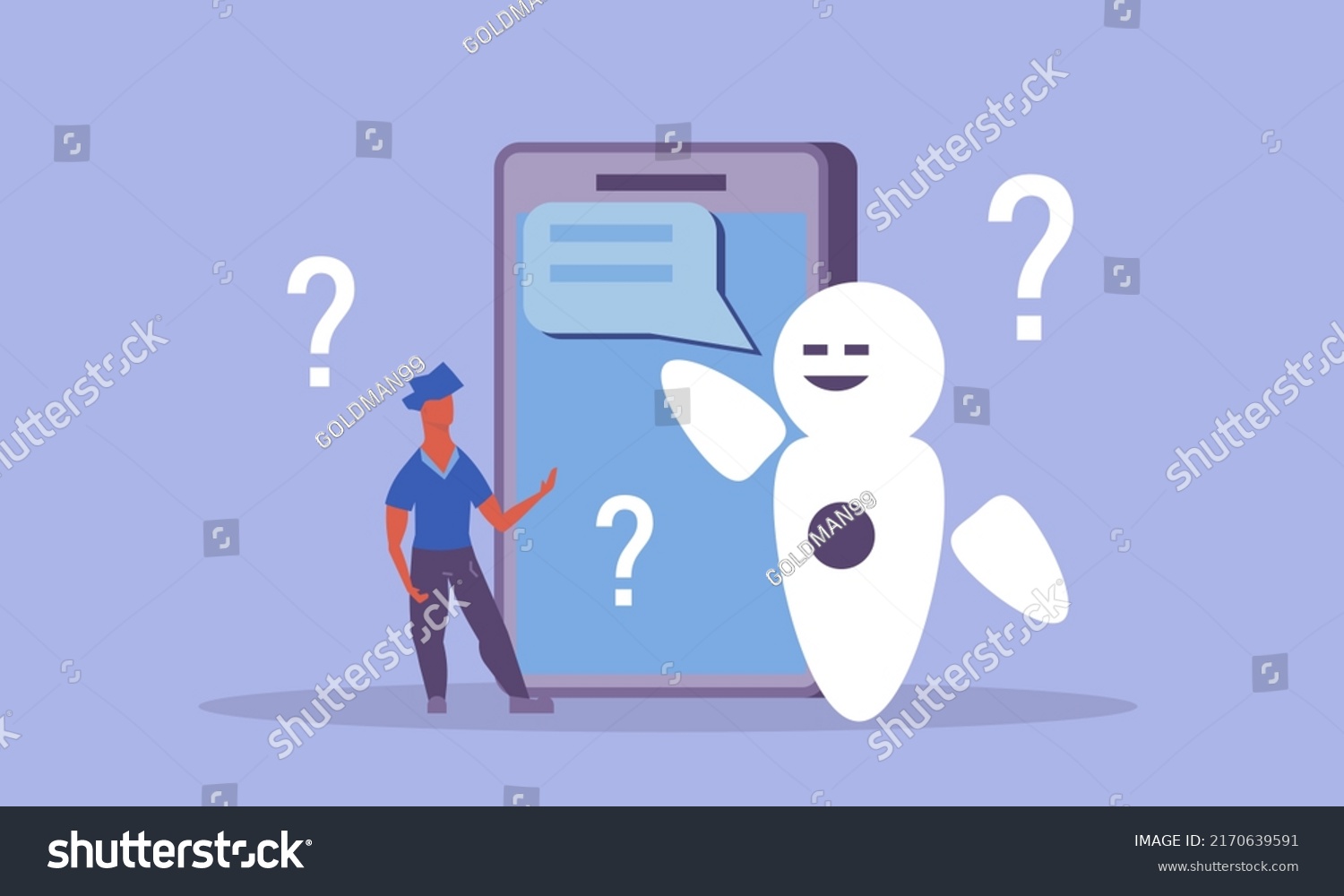 Chatbot Ai Support Conversation Customer Bot Stock Vector (Royalty Free ...