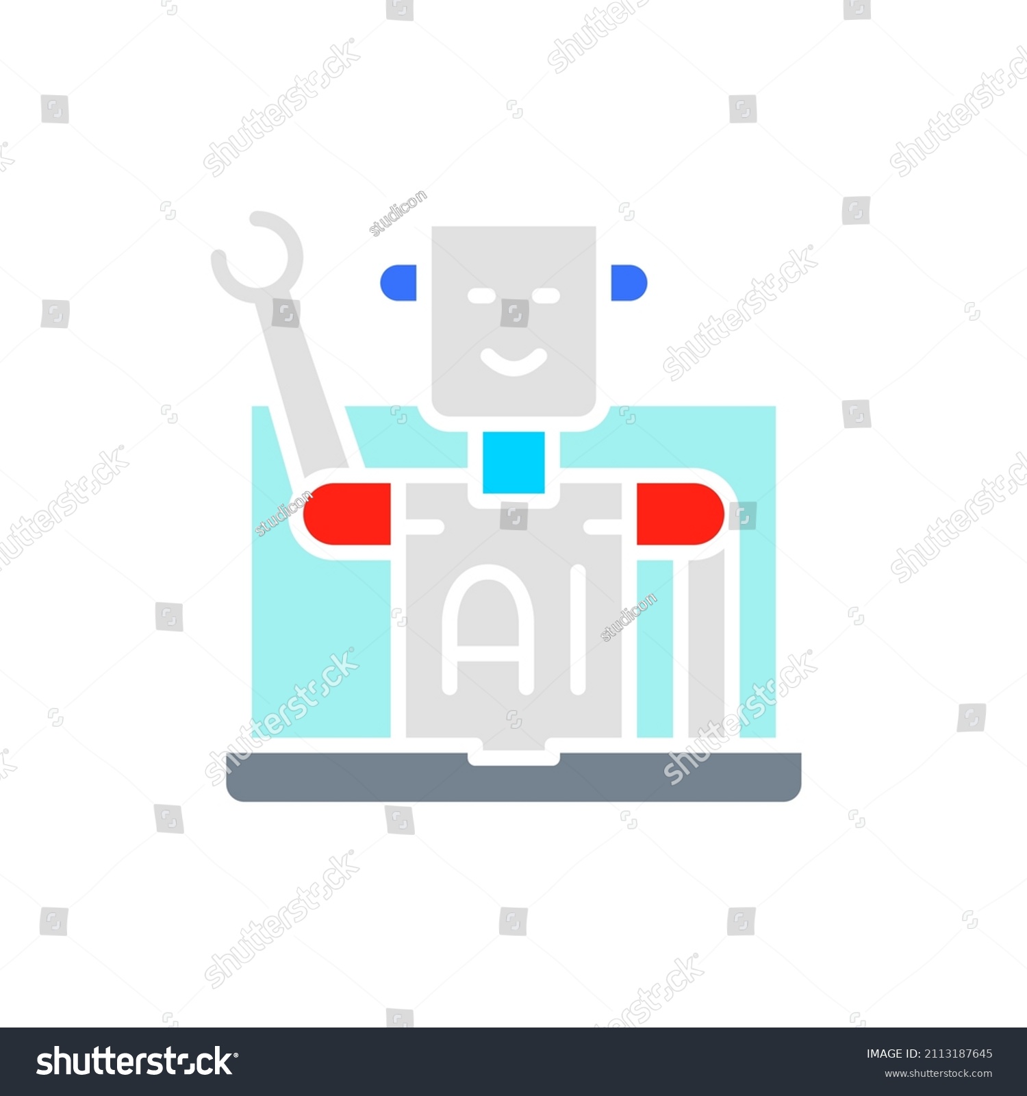 Chatbot Customer Service Robot Artificial Intelligence Stock Vector ...