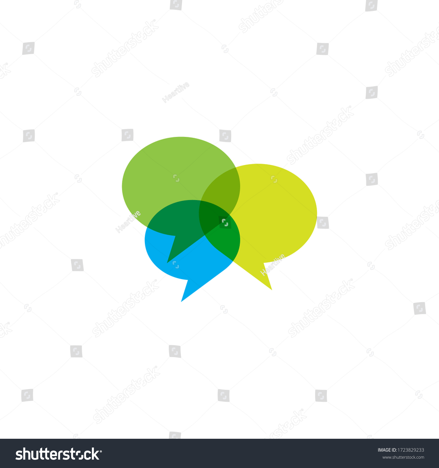 Chating Logo Template Vector Symbol Nature Stock Vector (Royalty Free ...