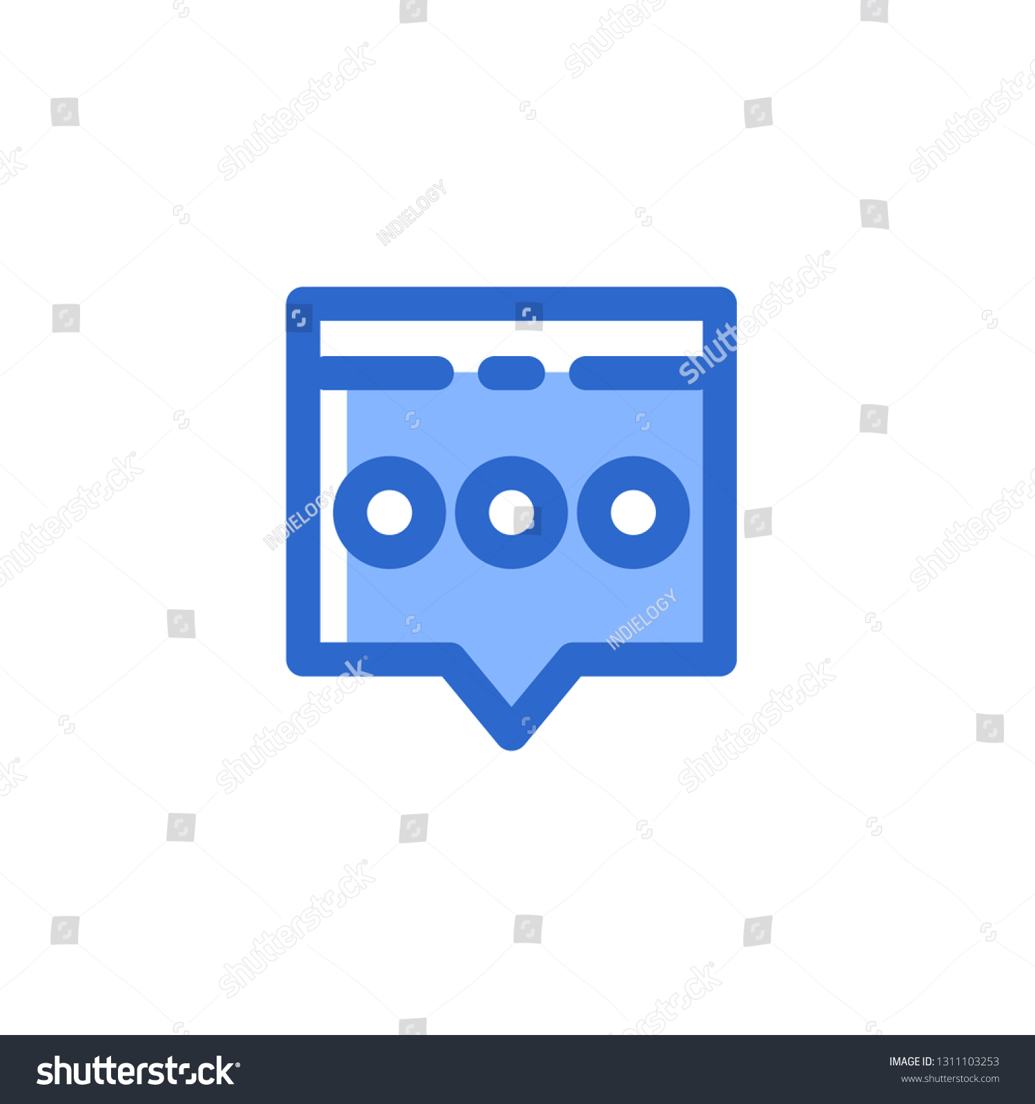 Chatting Icon User Interface Symbol Stock Vector (Royalty Free ...