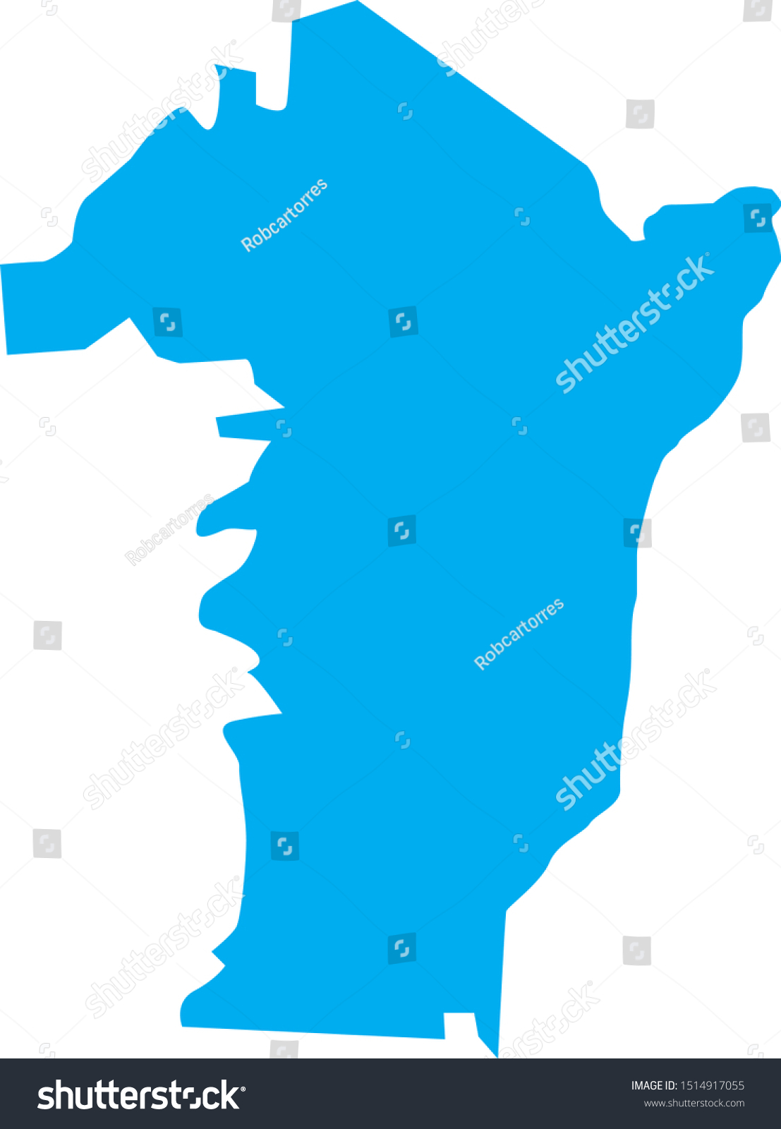 Cheatham County Map Tennessee State Stock Vector Royalty Free