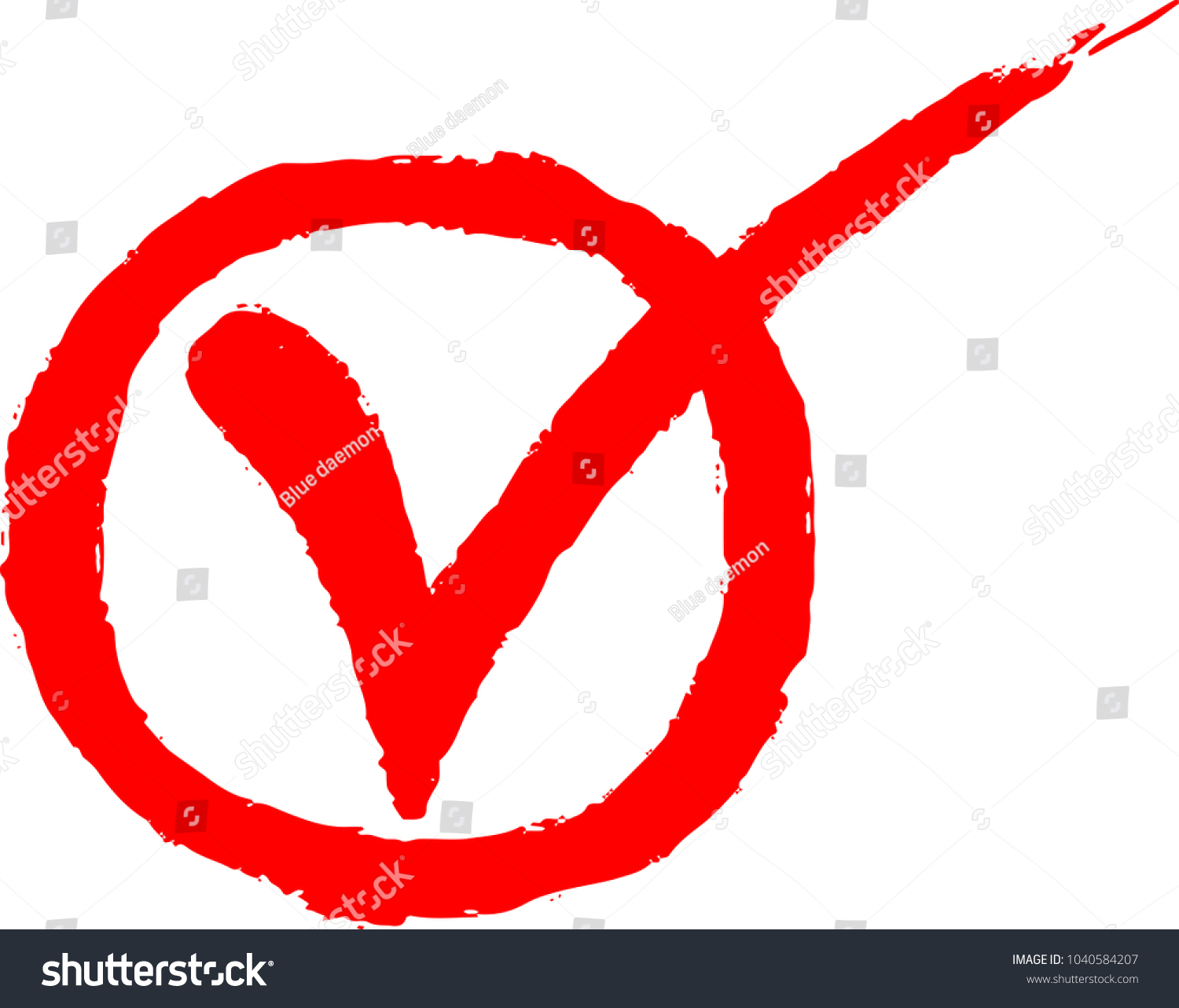 Check Box Check Mark Stock Vector (Royalty Free) 1040584207 | Shutterstock