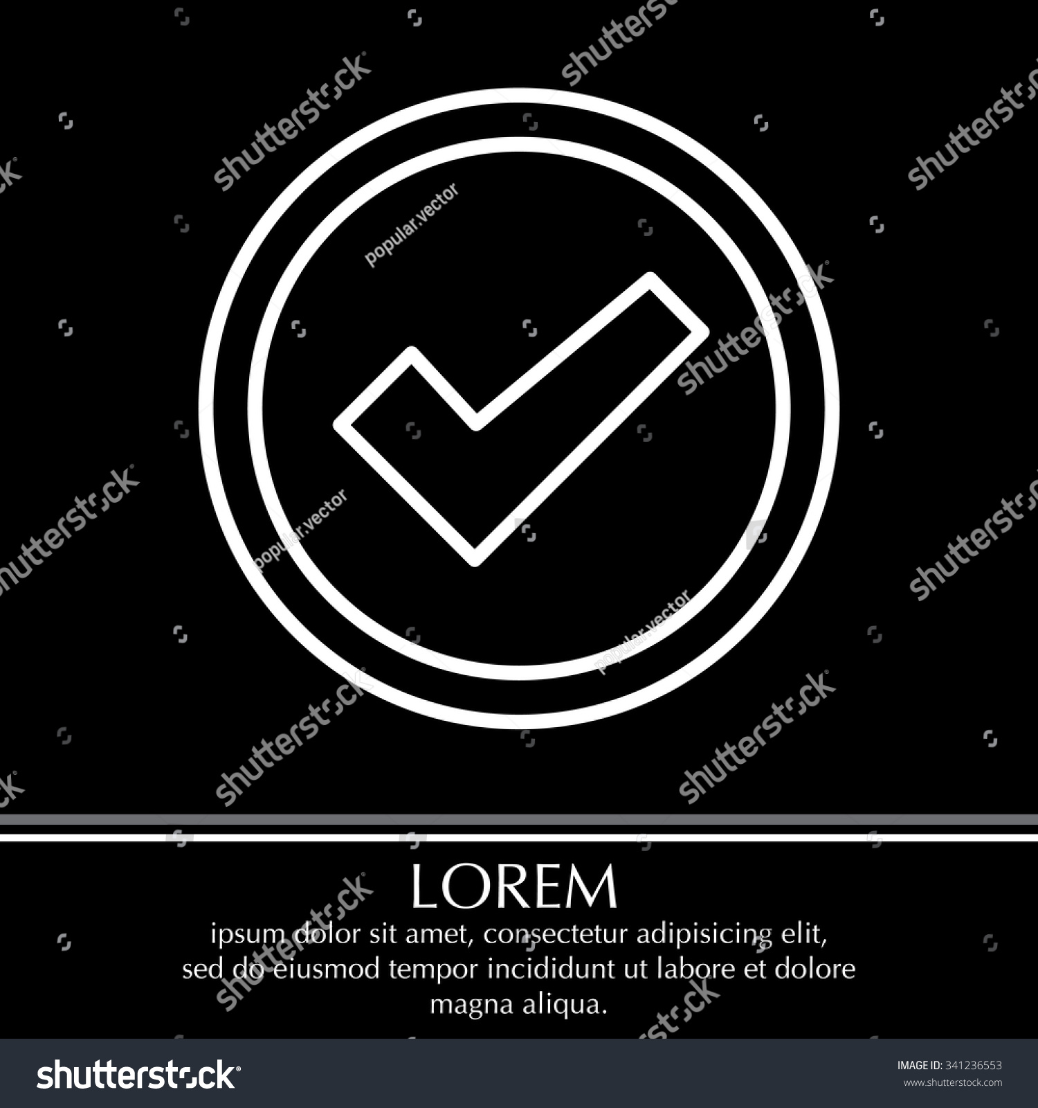 Check Box Line Icon Stock Vector (Royalty Free) 341236553 | Shutterstock