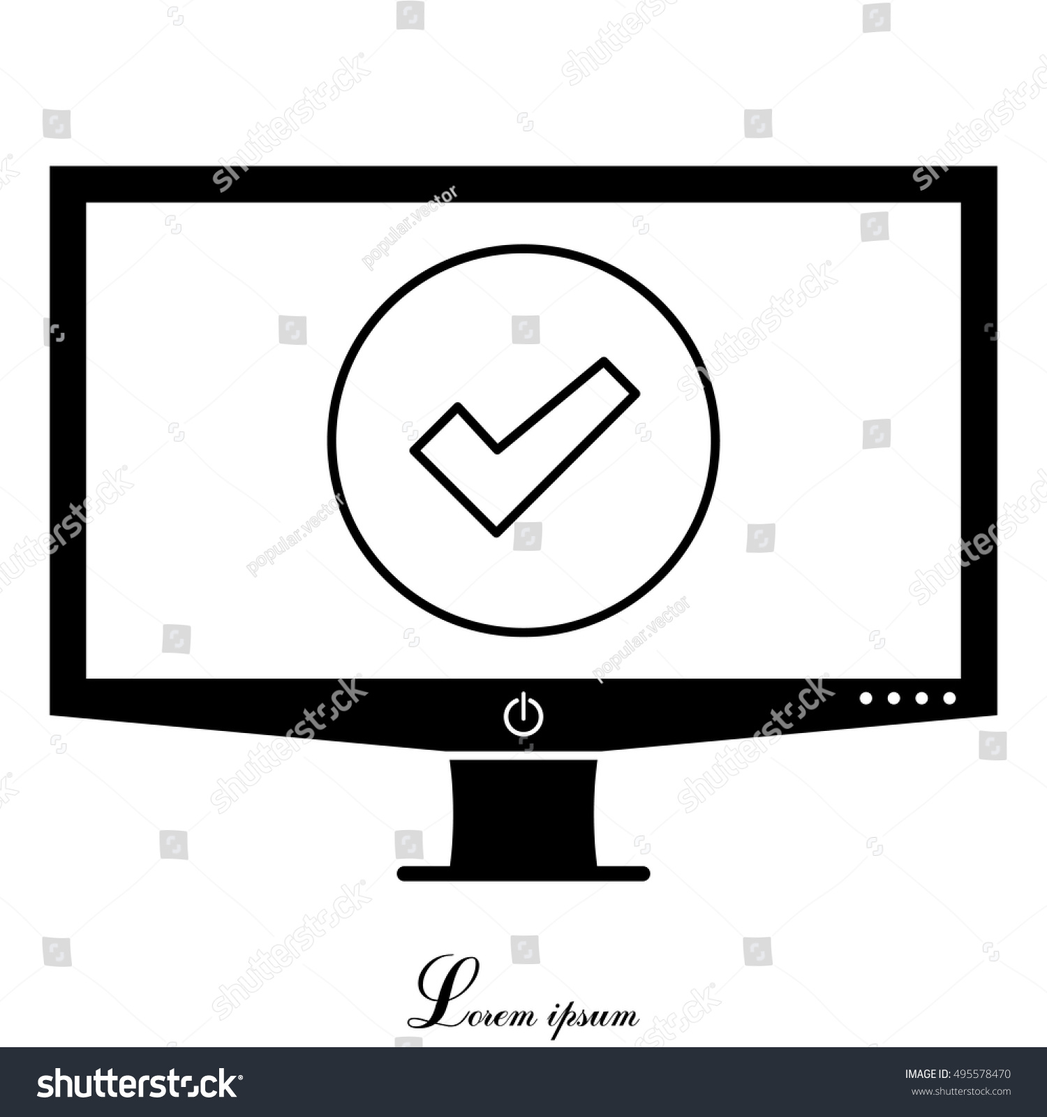 Check Box Line Icon Stock Vector (Royalty Free) 495578470 | Shutterstock
