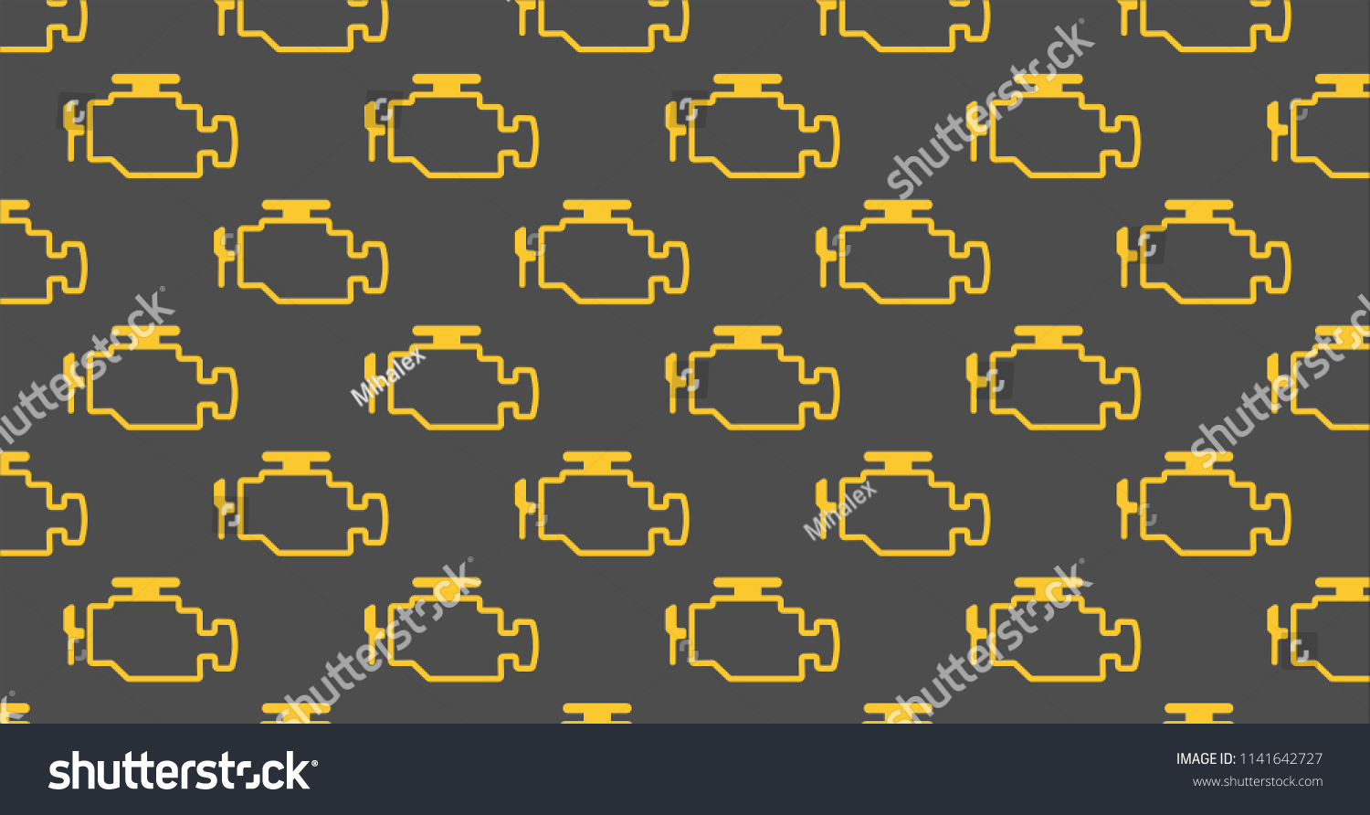 Check Engine Vector Illustration Pattern On Stock Vector (Royalty Free ...