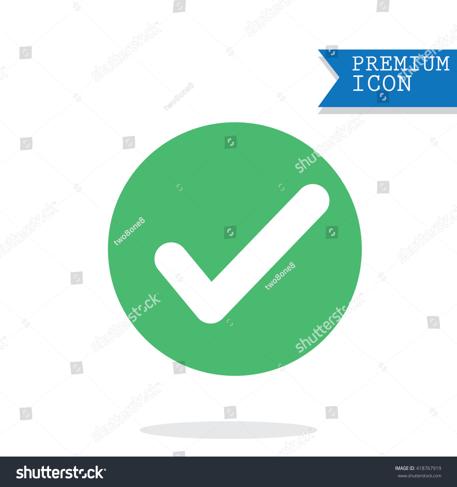 Check Icon Stock Vector (Royalty Free) 418767919 | Shutterstock