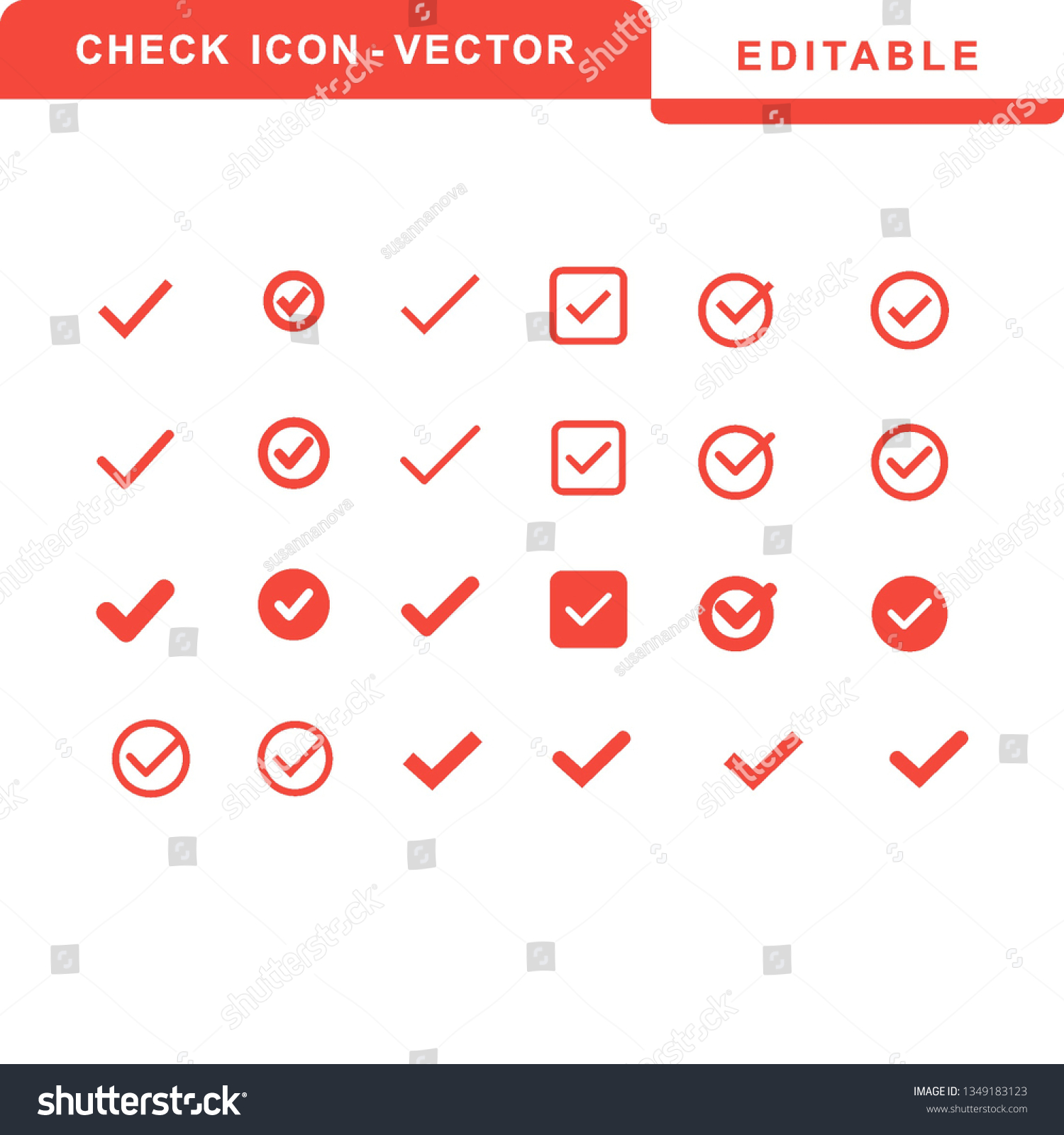 Check Icon Vector Check Mark Icon Stock Vector (Royalty Free ...