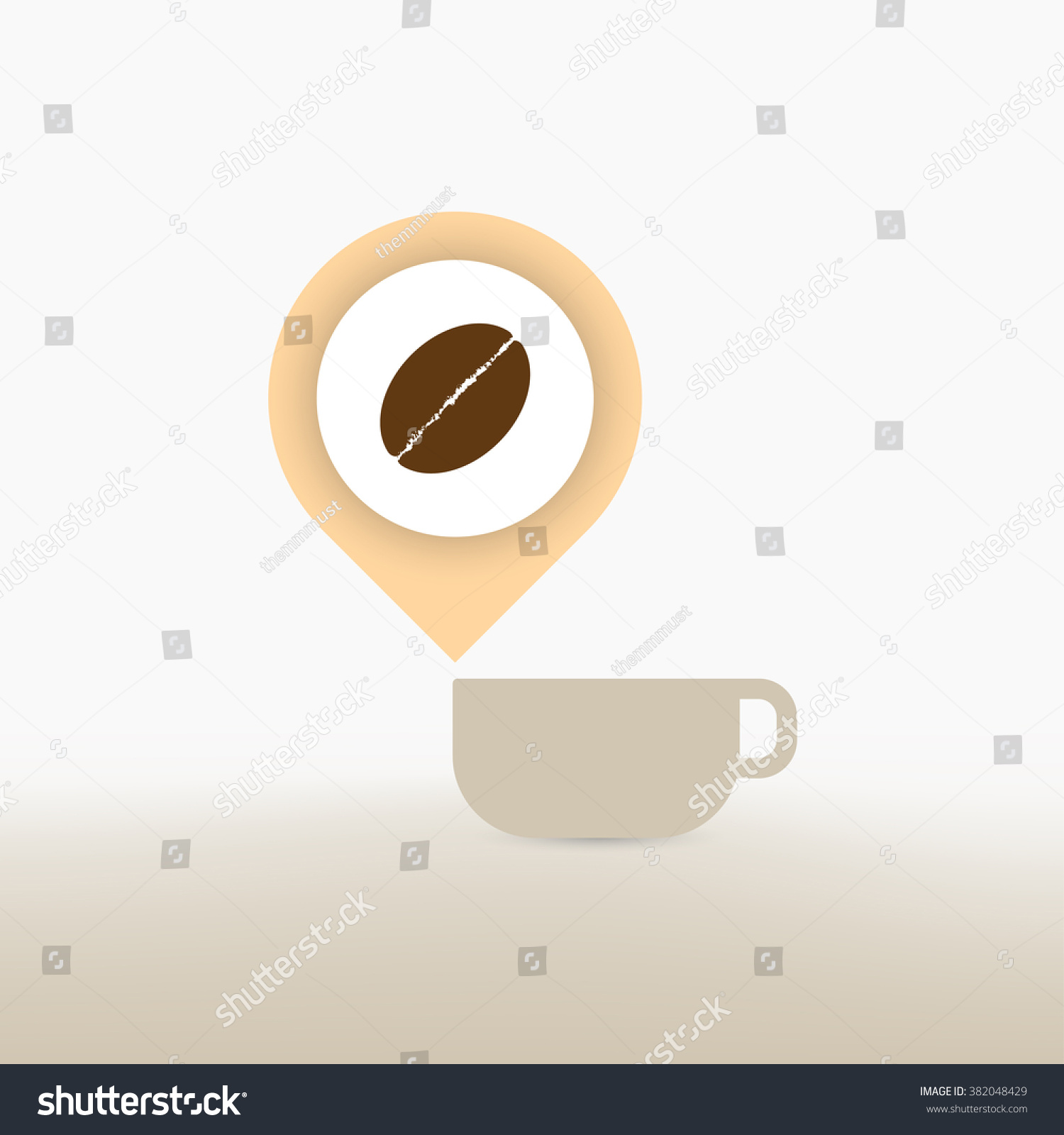 Check Coffee Shop Concept Vector Stock Vector (Royalty Free) 382048429 ...