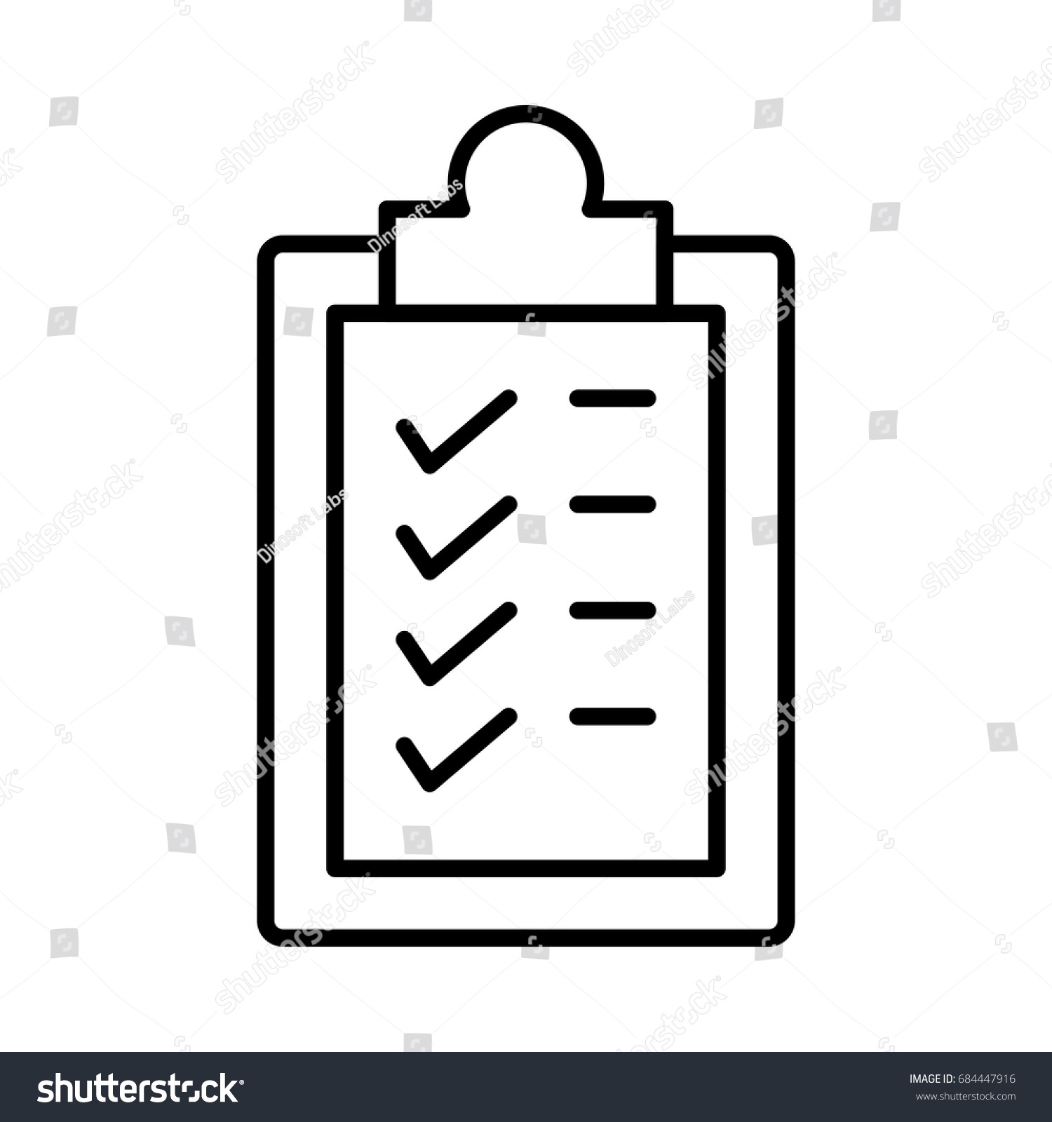 Check List Stock Vector (Royalty Free) 684447916 | Shutterstock