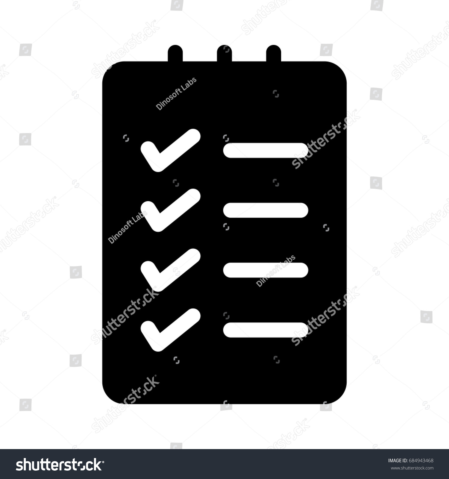 Check List Stock Vector (Royalty Free) 684943468