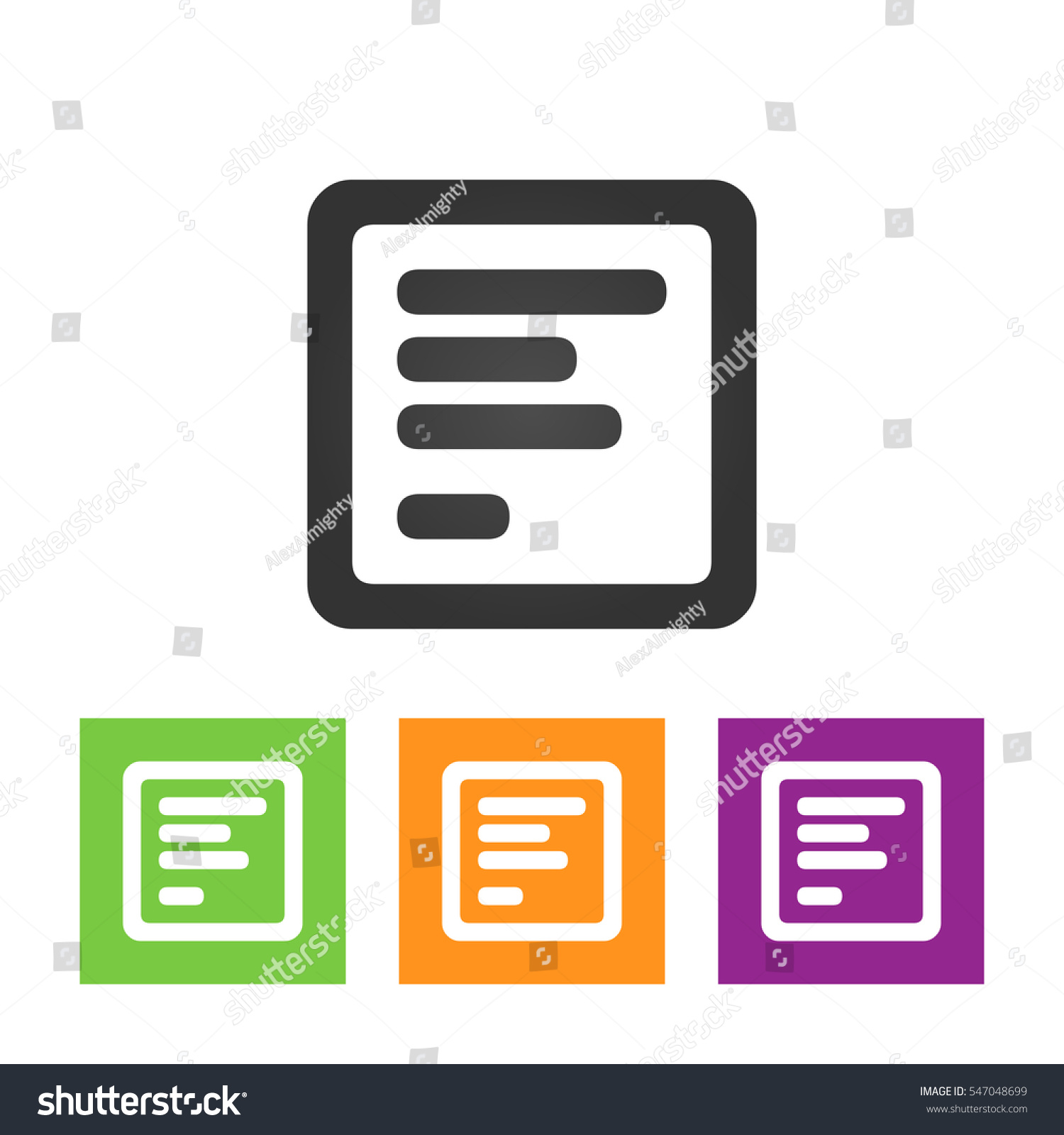Check List Icon Stock Vector (Royalty Free) 547048699 | Shutterstock