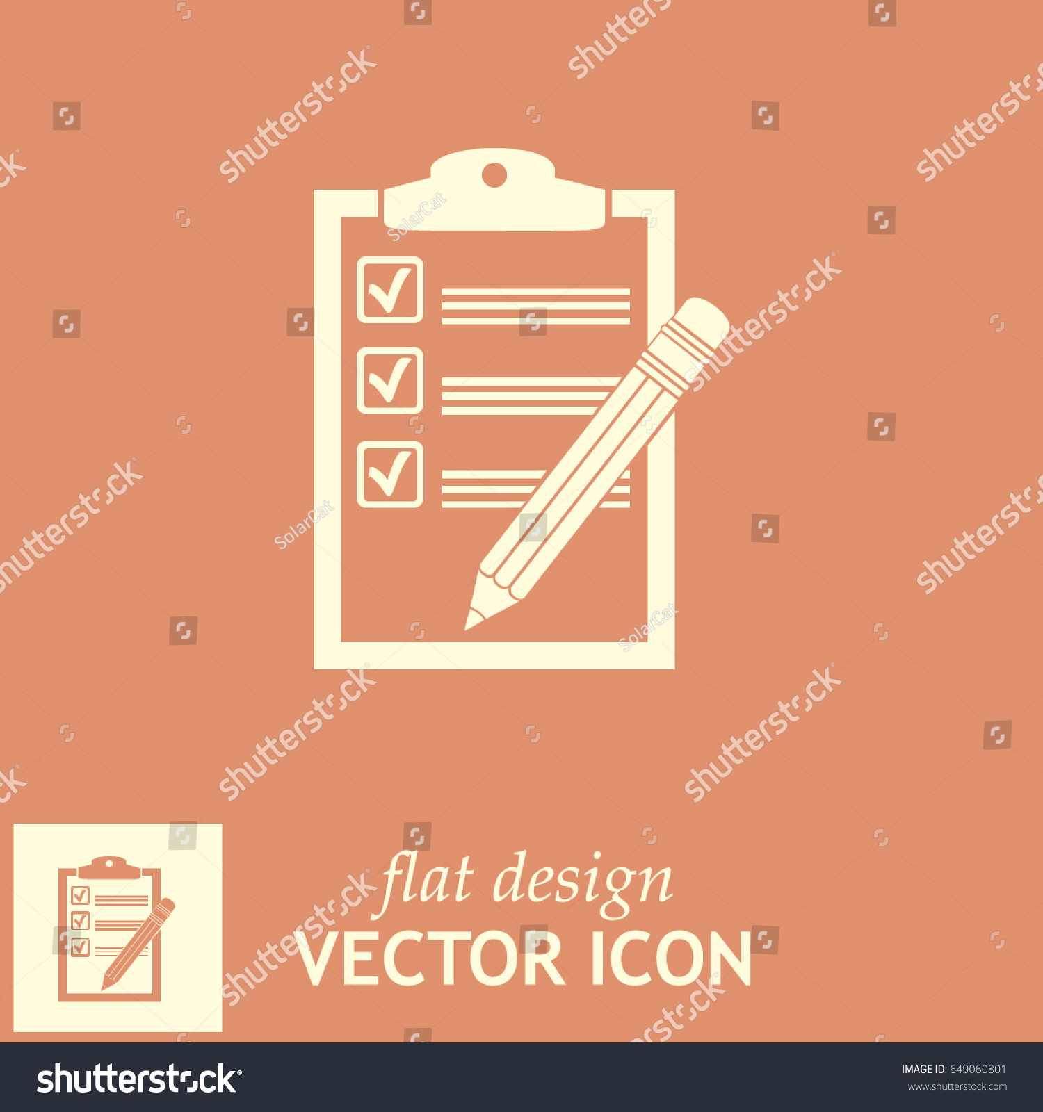 Check List Icon Stock Vector (Royalty Free) 649060801 | Shutterstock