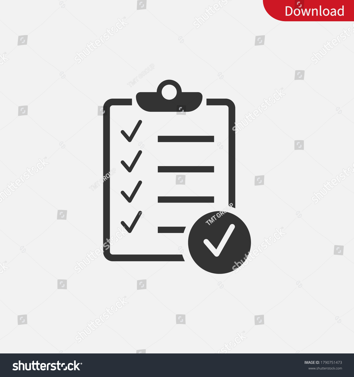 Check List Icon Vector Eps 10 Stock Vector (Royalty Free) 1790751473 ...