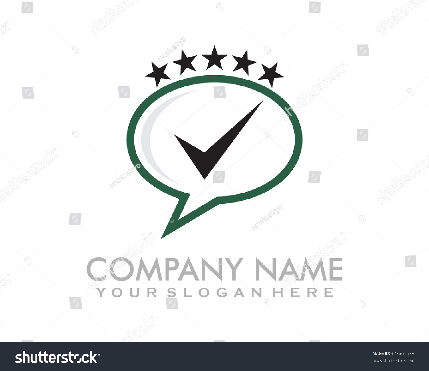 Check List Logo Emblem 1 Stock Vector (Royalty Free) 327661538 ...
