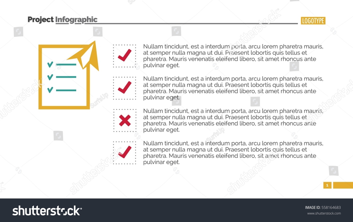 Check List Slide: vector de stock (libre de regalías) 558164683