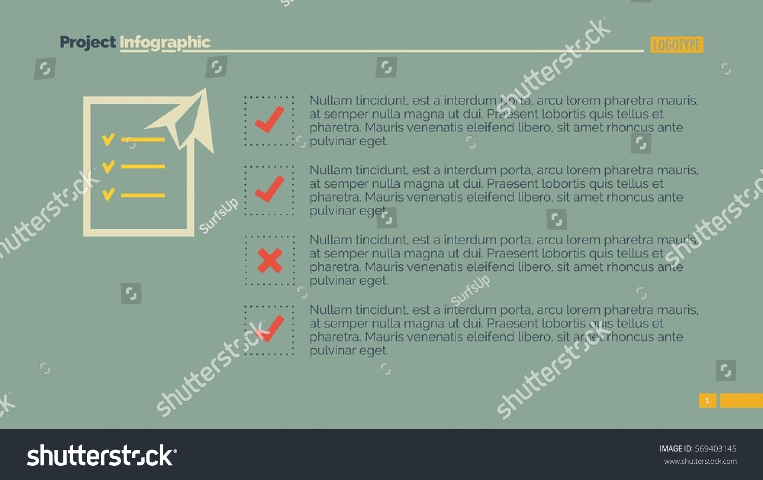 Check List Slide 스톡 벡터(로열티 프리) 569403145 | Shutterstock