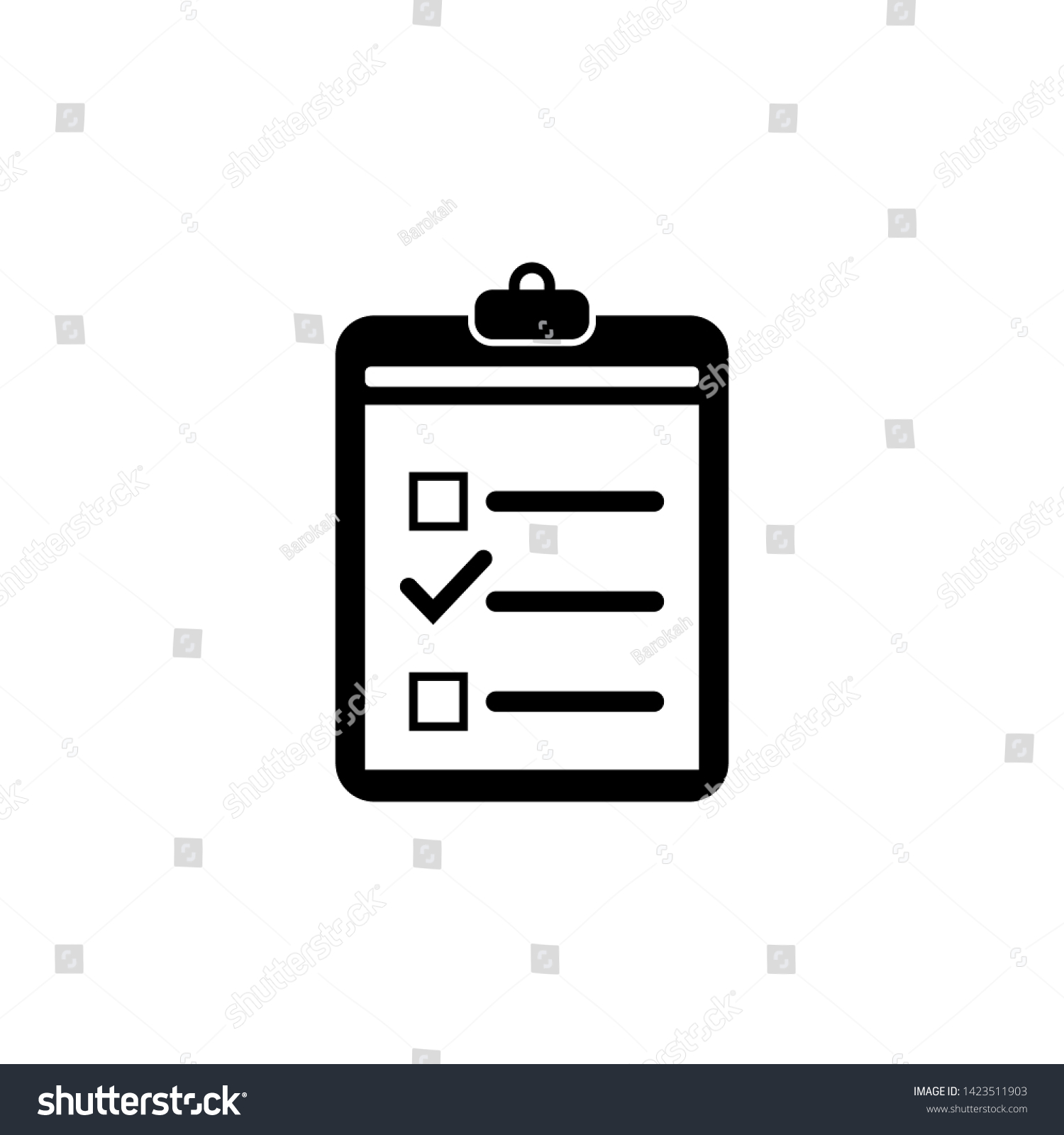Vektor Stok Check List Symbol Vector Template (Tanpa Royalti ...