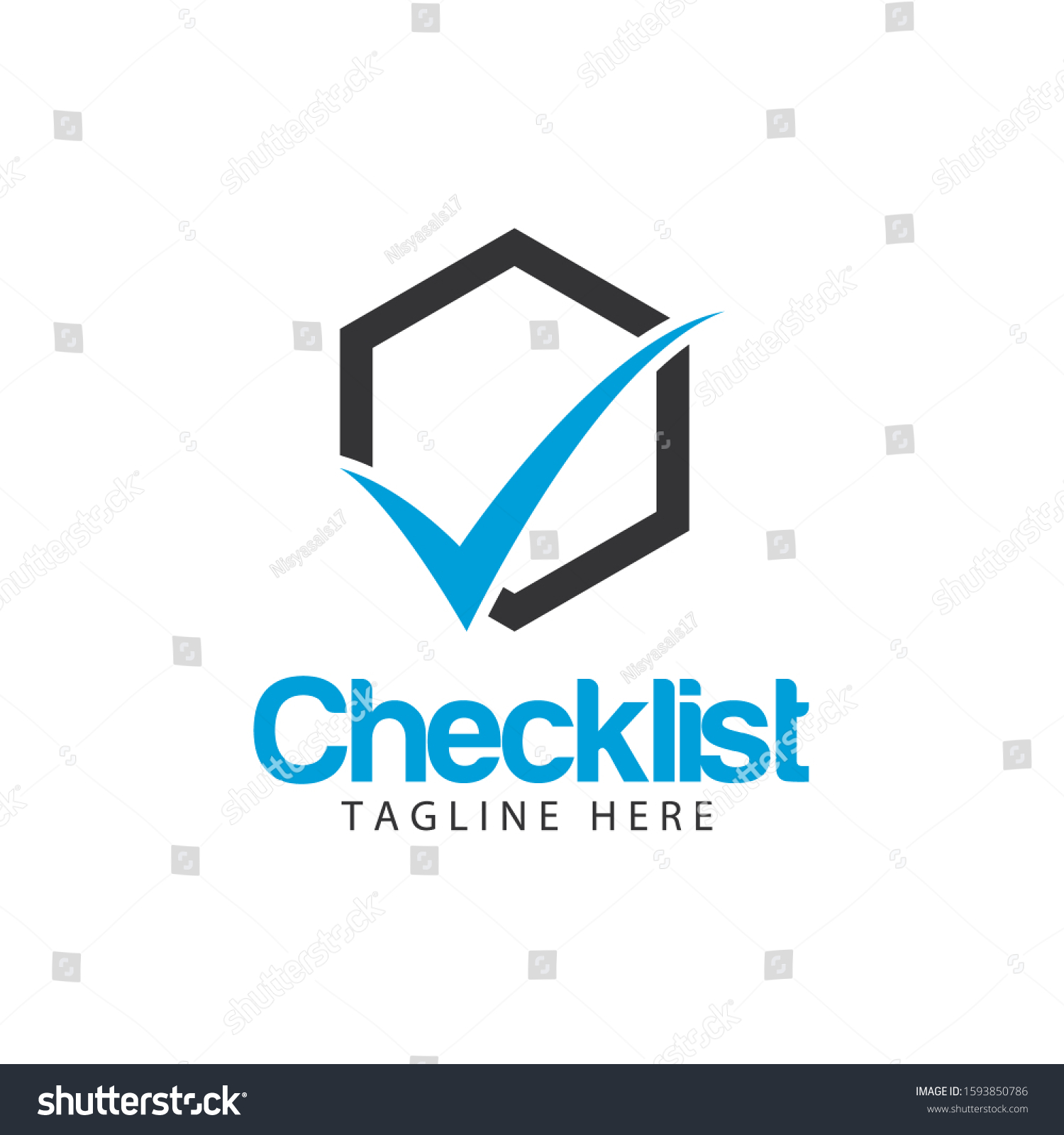 Check Logo Icon Vector Template Stock Vector (Royalty Free) 1593850786 ...