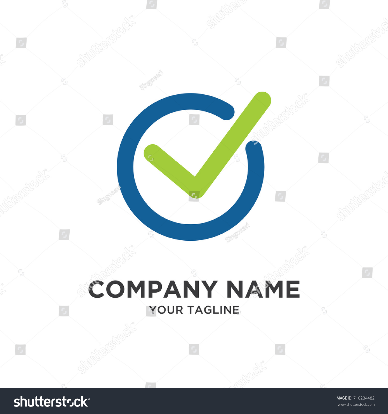 Check Mark Checklist Check Logo Stylized: vetor stock (livre de ...