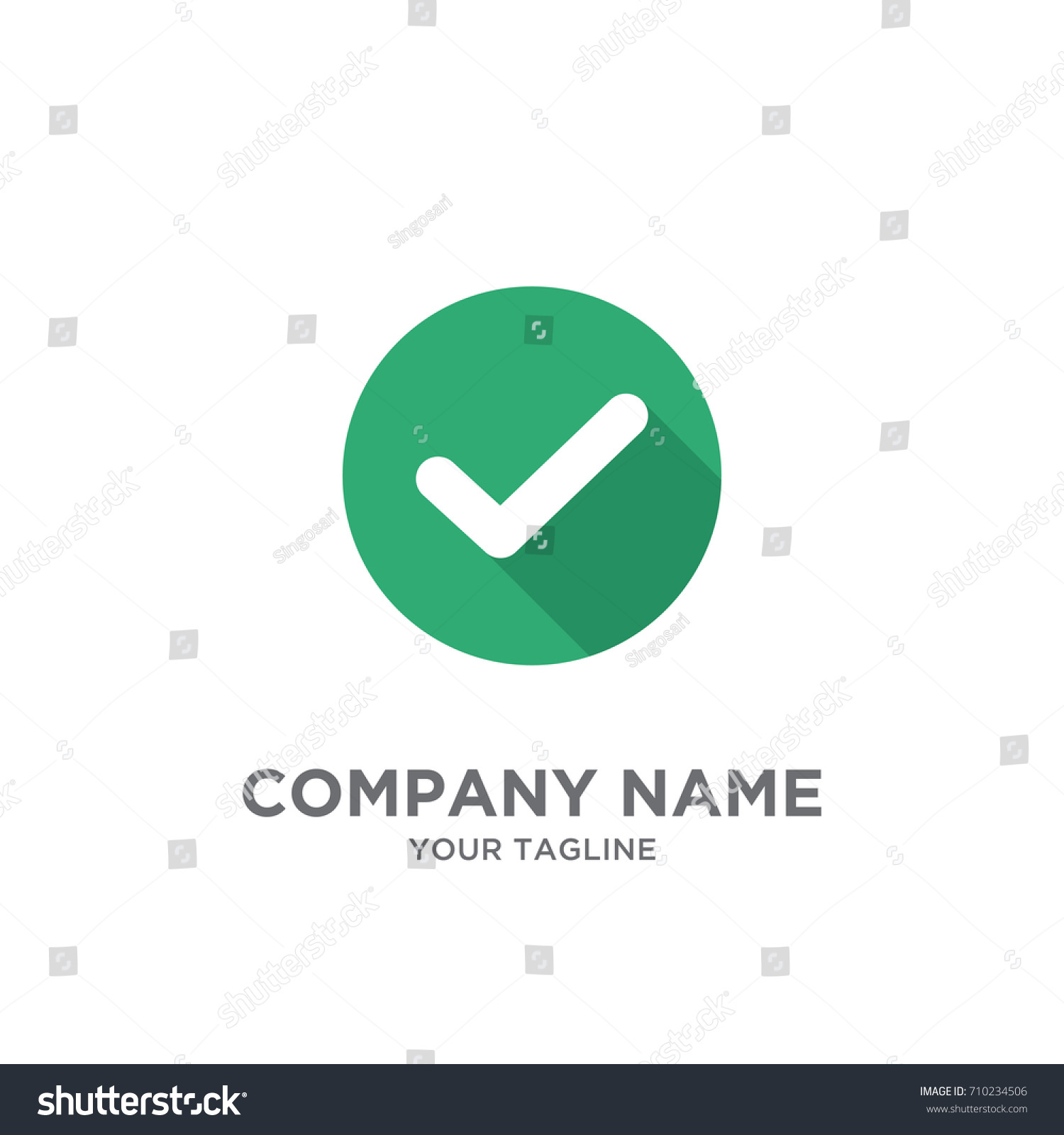 Vektor Stok Check Mark Checklist Check Logo Stylized (Tanpa Royalti ...