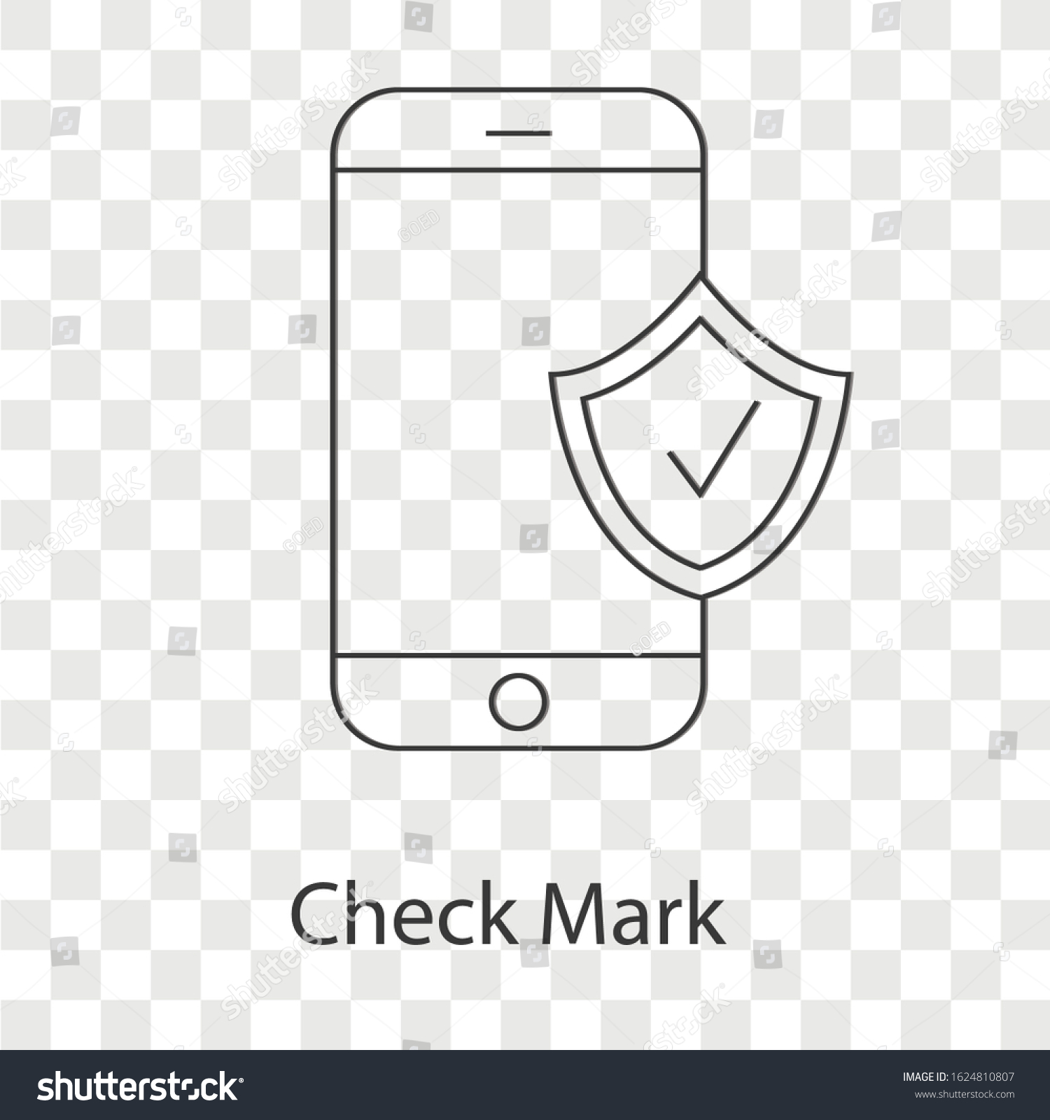 Check Mark Concept On Transparency Background: เวกเตอร์สต็อก (ปลอดค่า ...