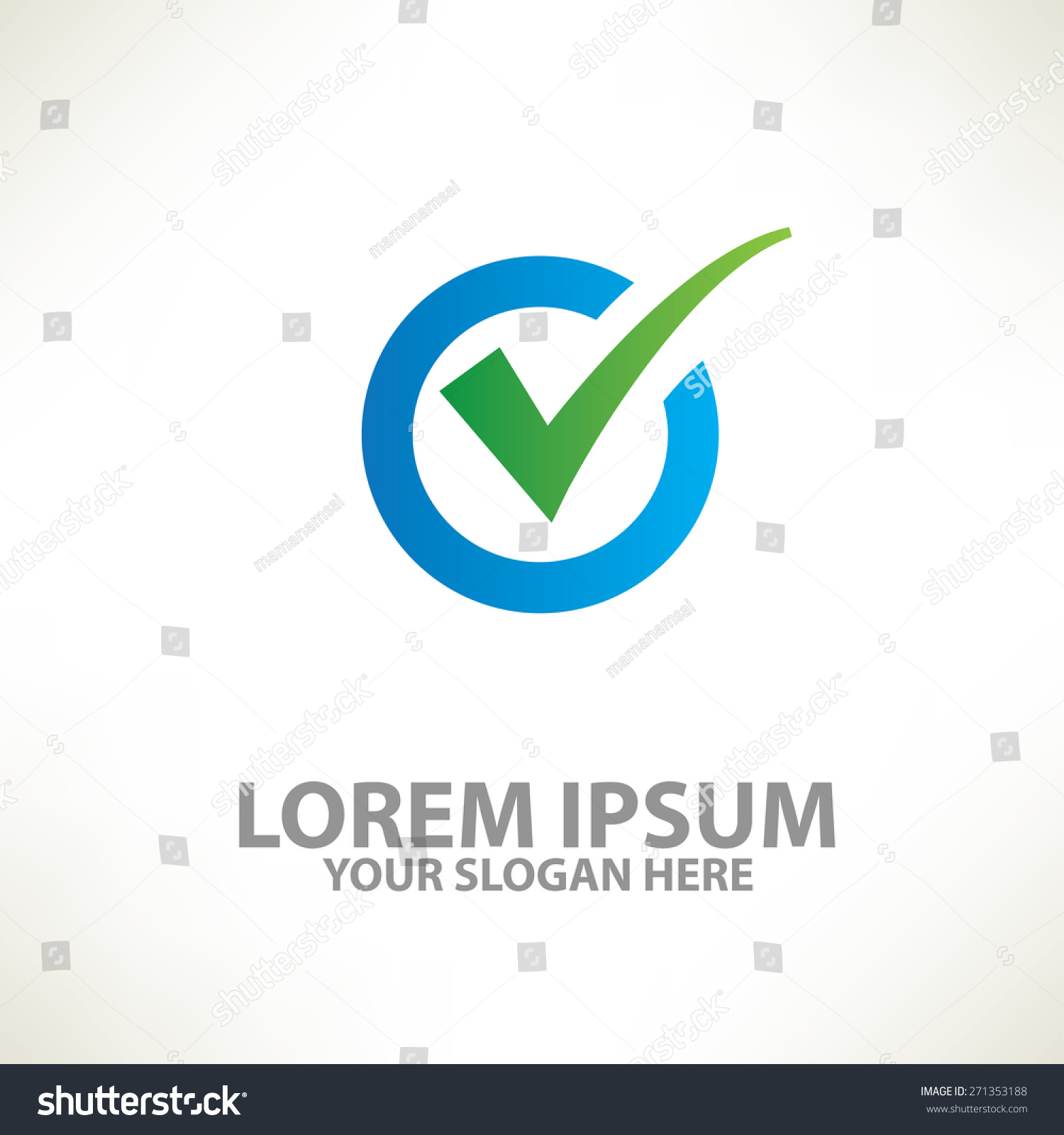Check Mark Designlogo Templateclean Vector Stock Vector (Royalty Free ...