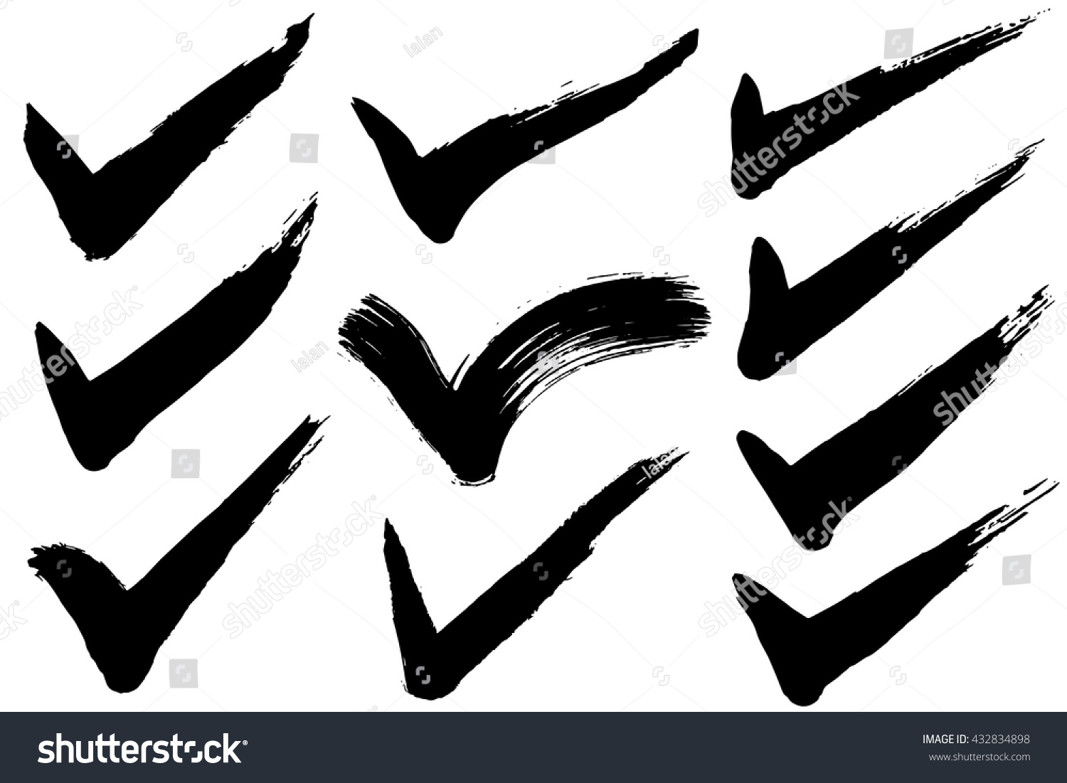 Check Mark Hand Drawn Illustrations: เวกเตอร์สต็อก (ปลอดค่าลิขสิทธิ์ ...