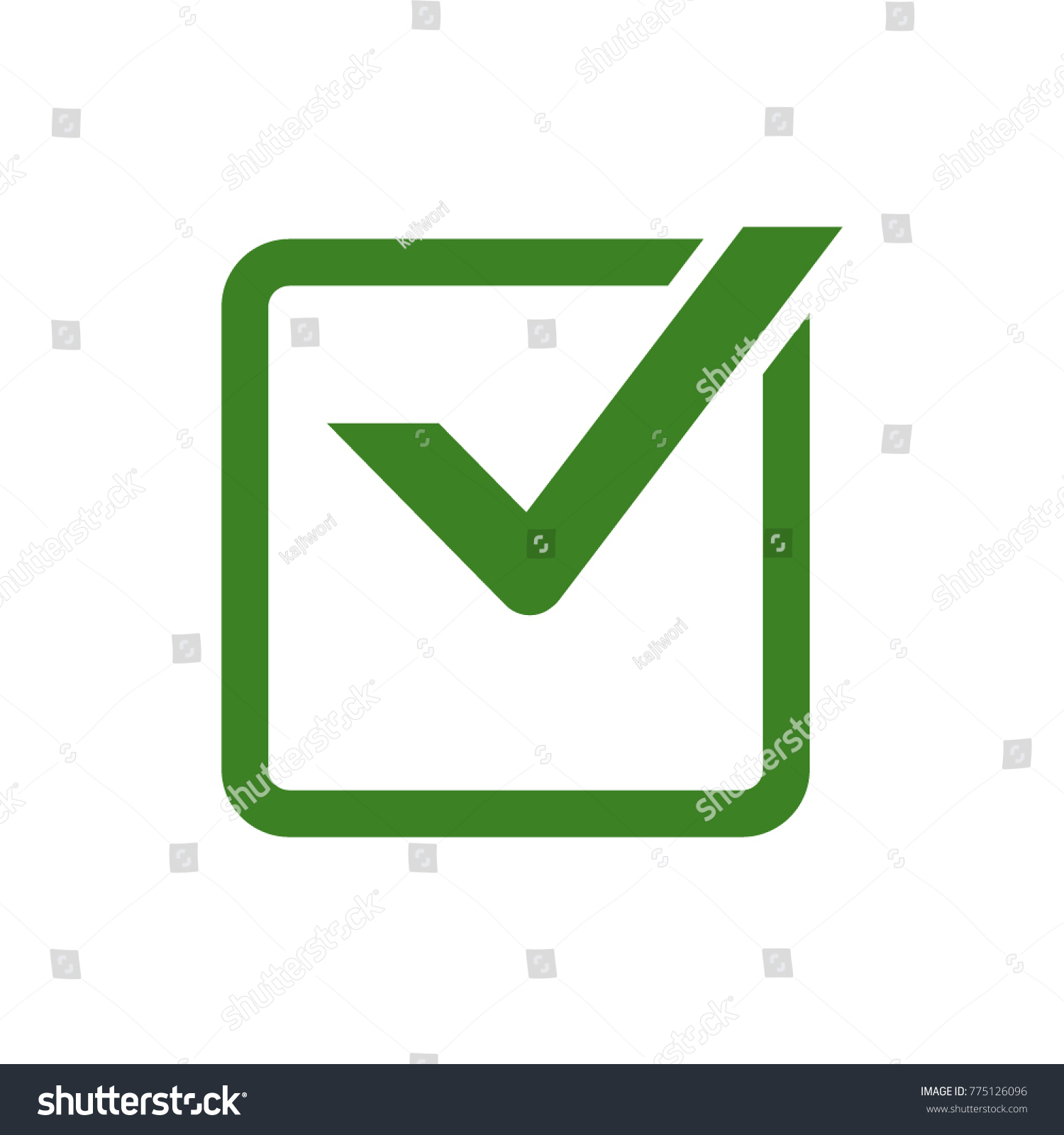 Check Mark Icon Logo Template Stock Vector (Royalty Free) 775126096 ...