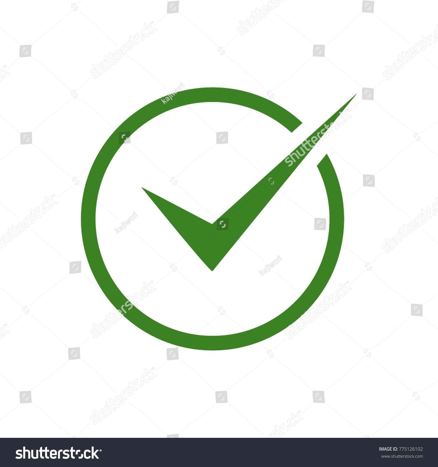Check Mark Icon Logo Template Stock Vector (Royalty Free) 775126102