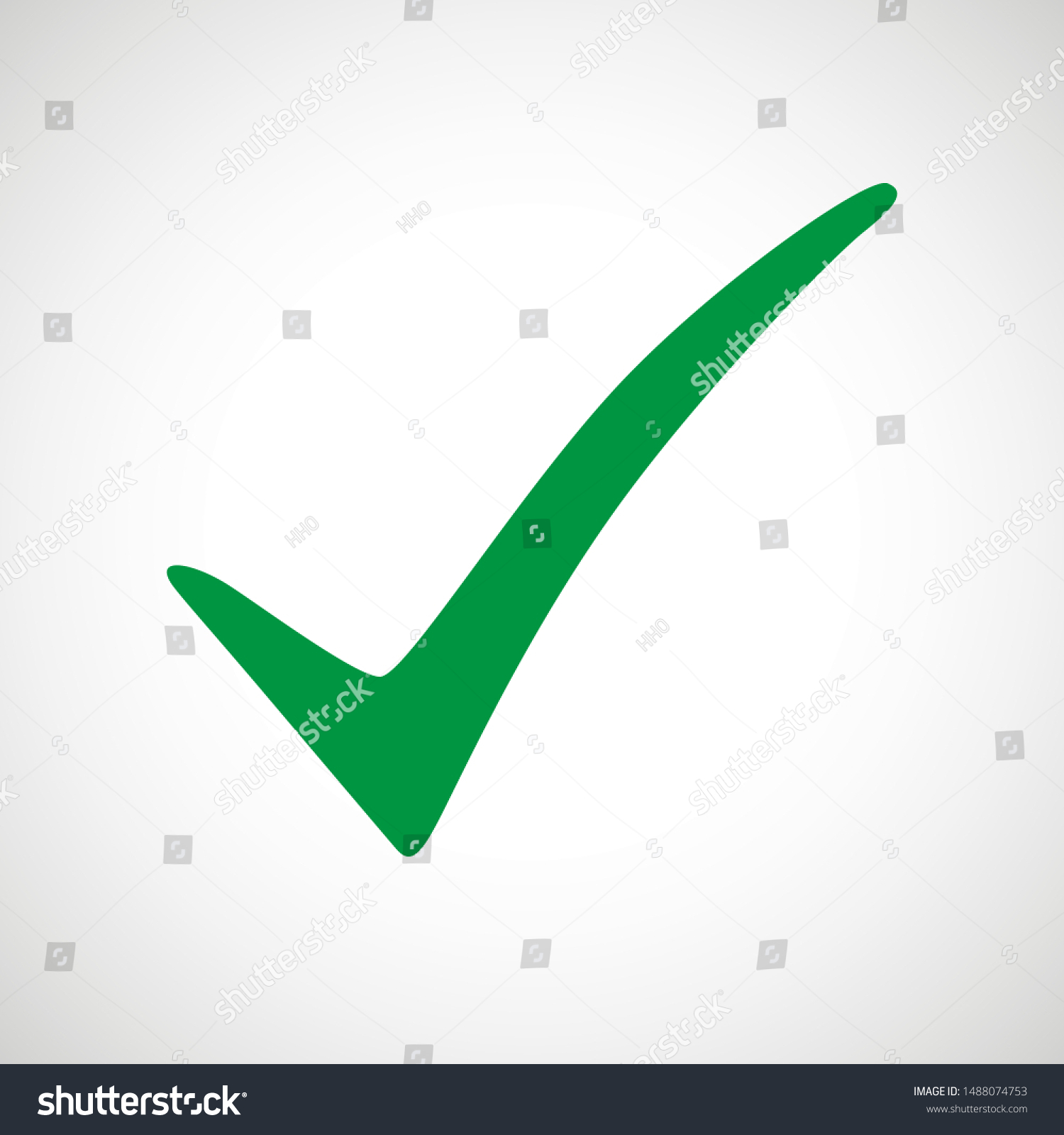 Check Mark Icon Tick Vector Illustration: Stock-Vektorgrafik ...