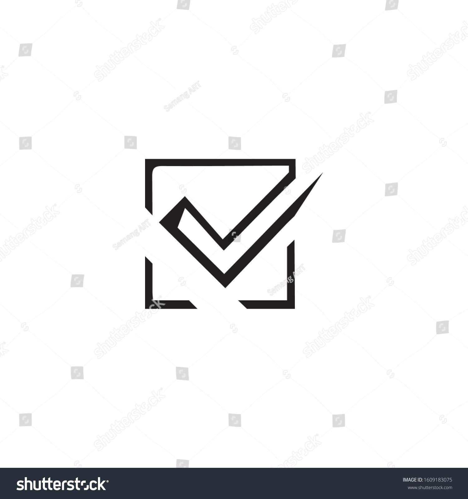 Check Mark Icon Tick Symbol Vector: เวกเตอร์สต็อก (ปลอดค่าลิขสิทธิ์ ...