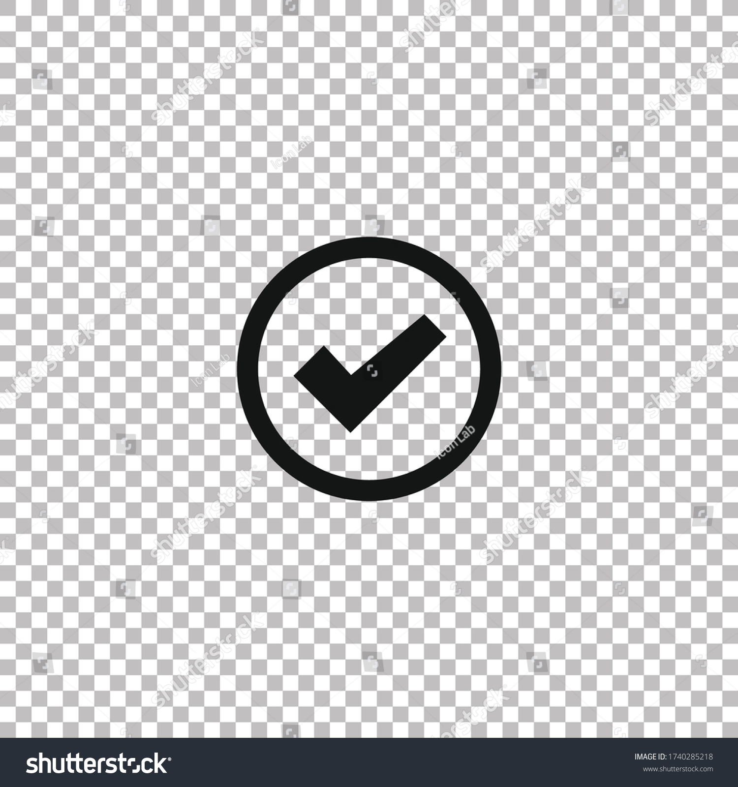 Check Mark Icontodo Works Vector Illustration Stock Vector (Royalty ...