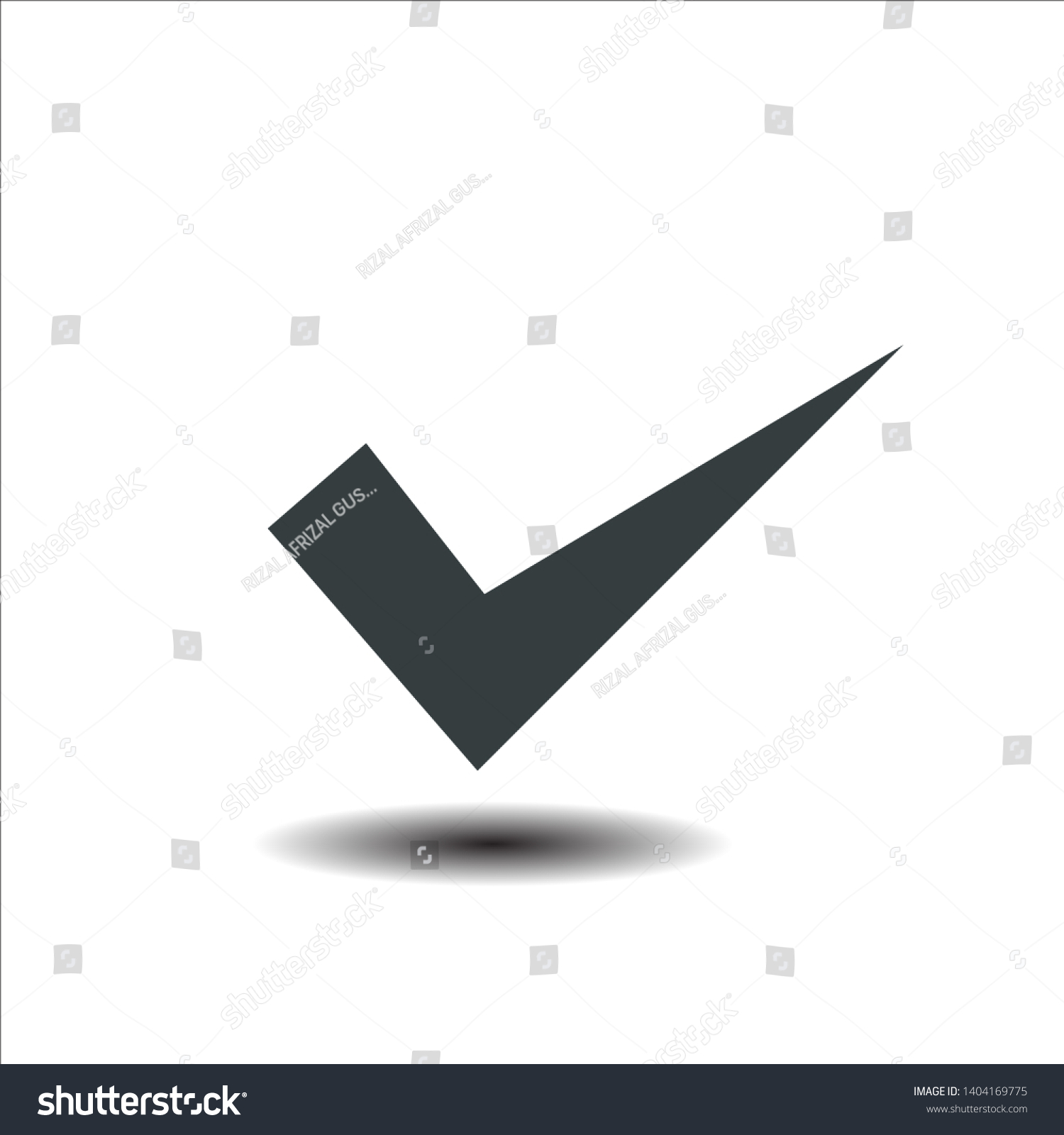 Check Mark Icon Vector Illustration Stock Vector (Royalty Free) 1404169775