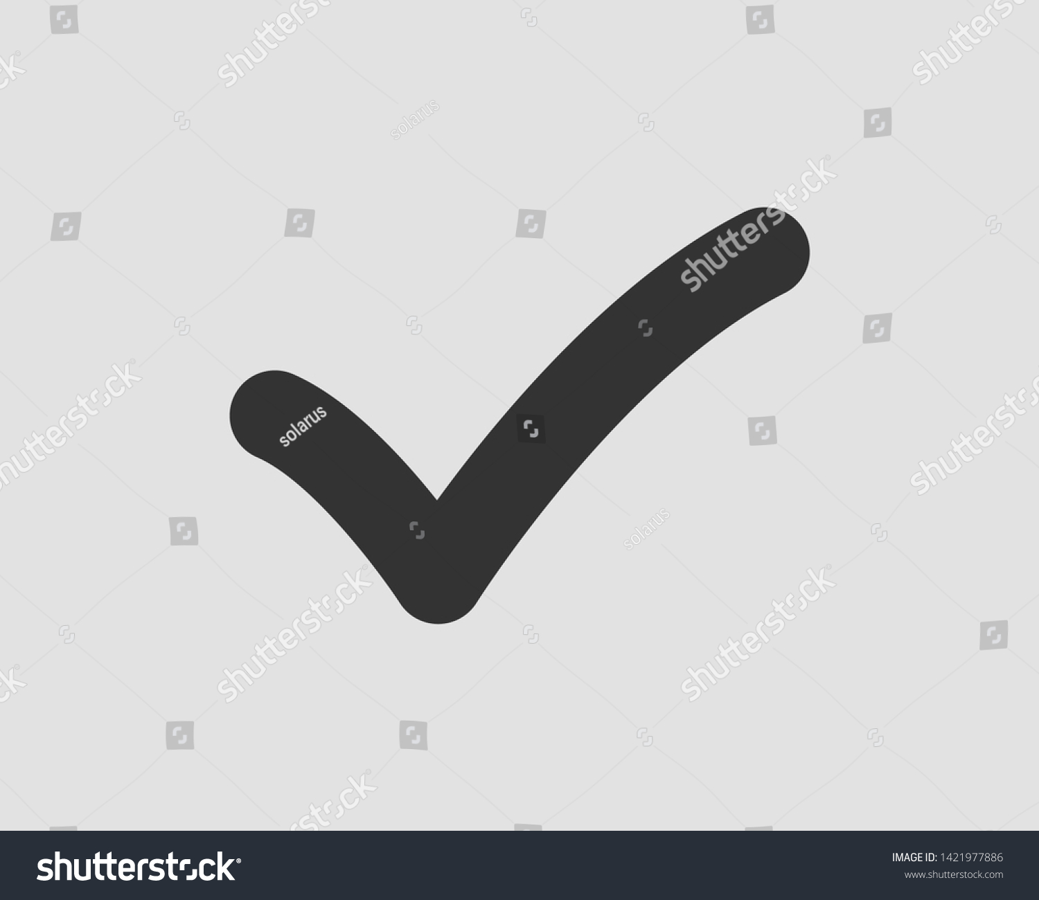 Check Mark Icon Vector Symbol Design Stock Vector (Royalty Free ...