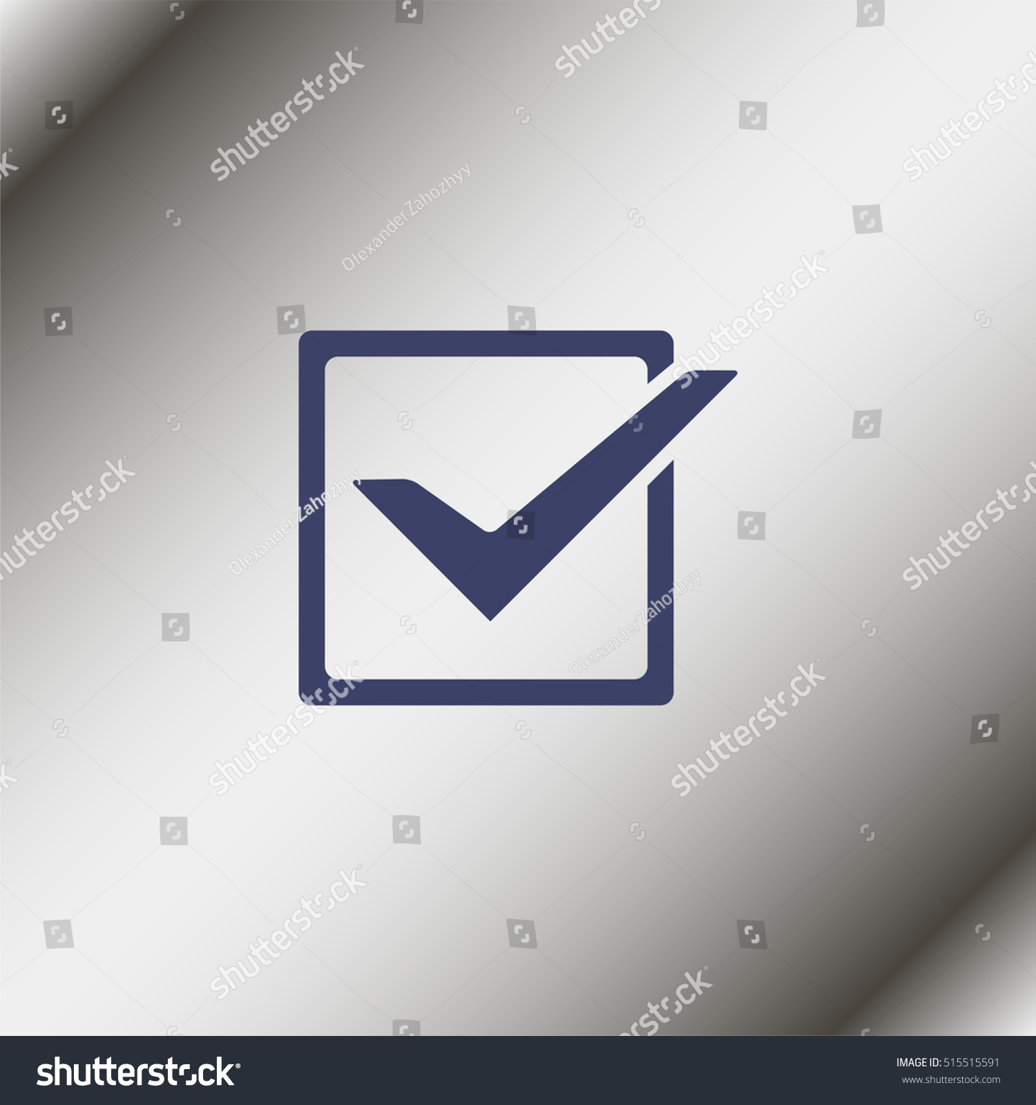 Check Mark In Box Sign. Stock Vector Illustration 515515591 : Shutterstock