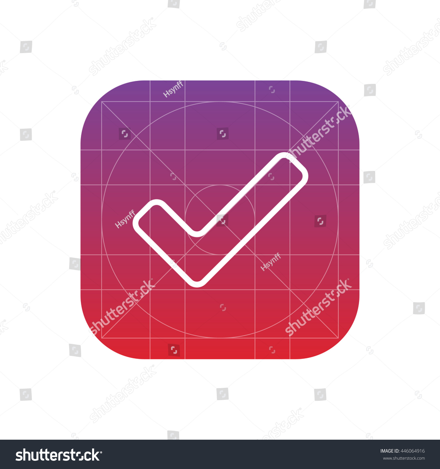 Check Mark Line Icon Stock Vector (Royalty Free) 446064916 | Shutterstock