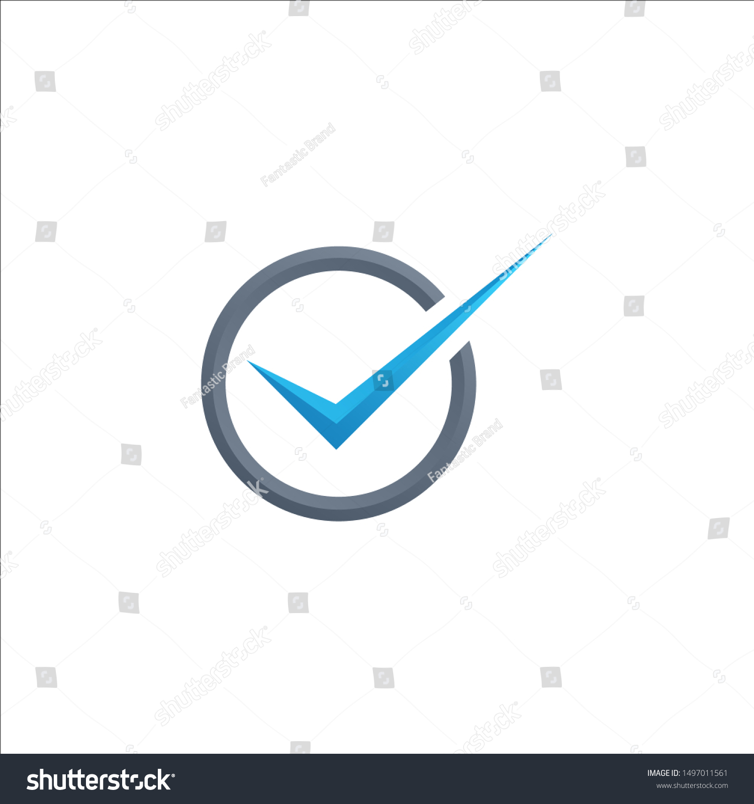 Check Mark Logo Design Template: เวกเตอร์สต็อก (ปลอดค่าลิขสิทธิ์ ...