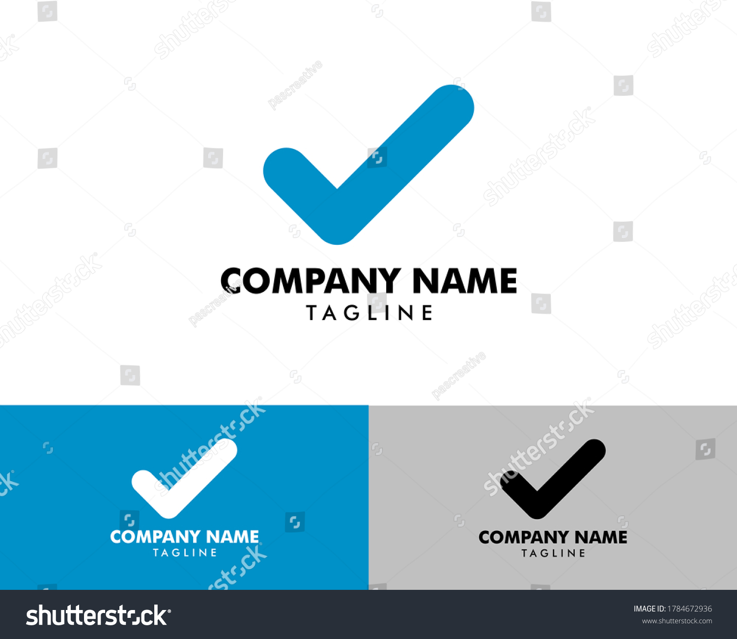 Check Mark Logo Vector Icon Stock Vector (Royalty Free) 1784672936 ...