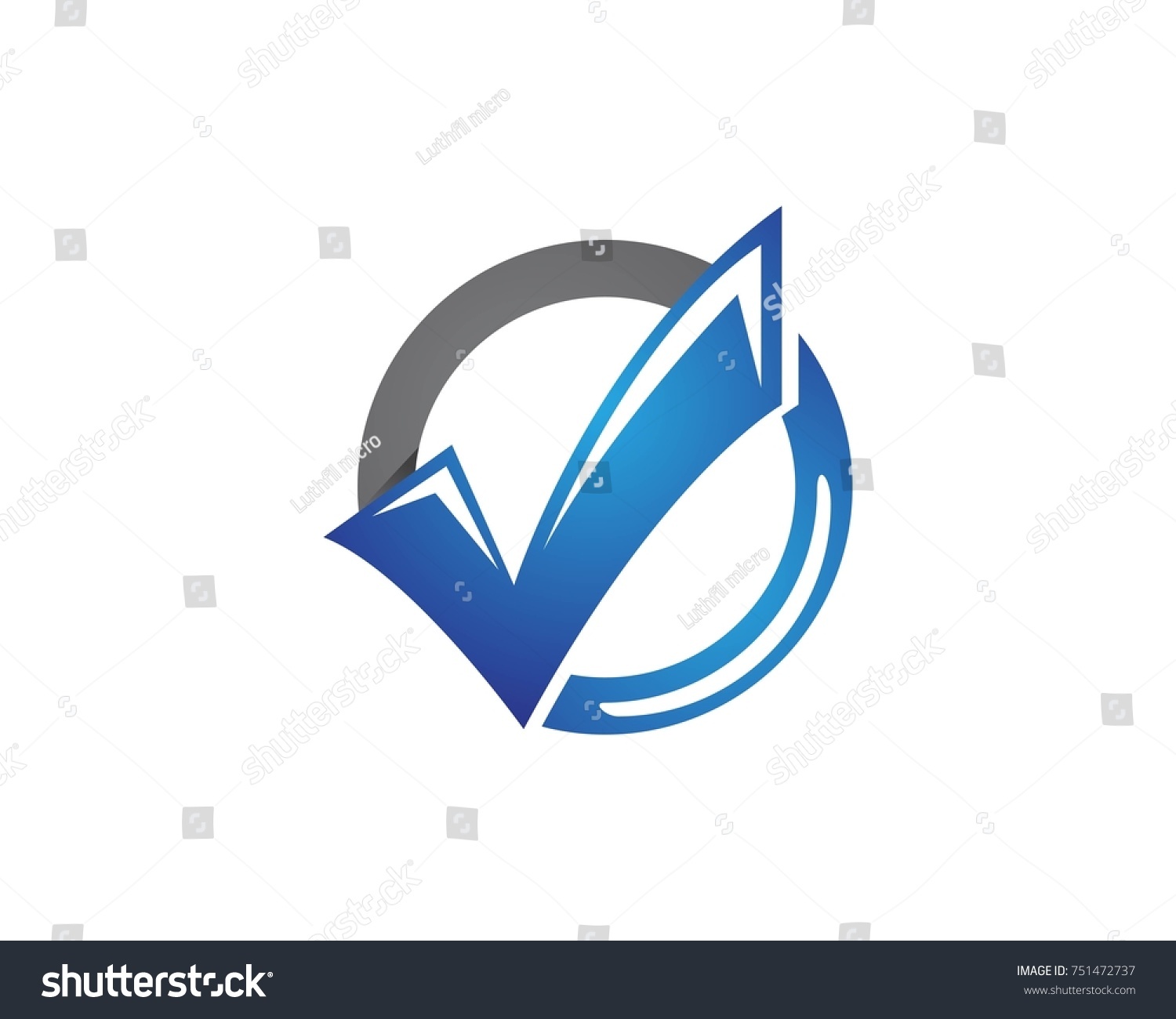 Check Mark Logos Template Vectors Stock Vector (Royalty Free) 751472737