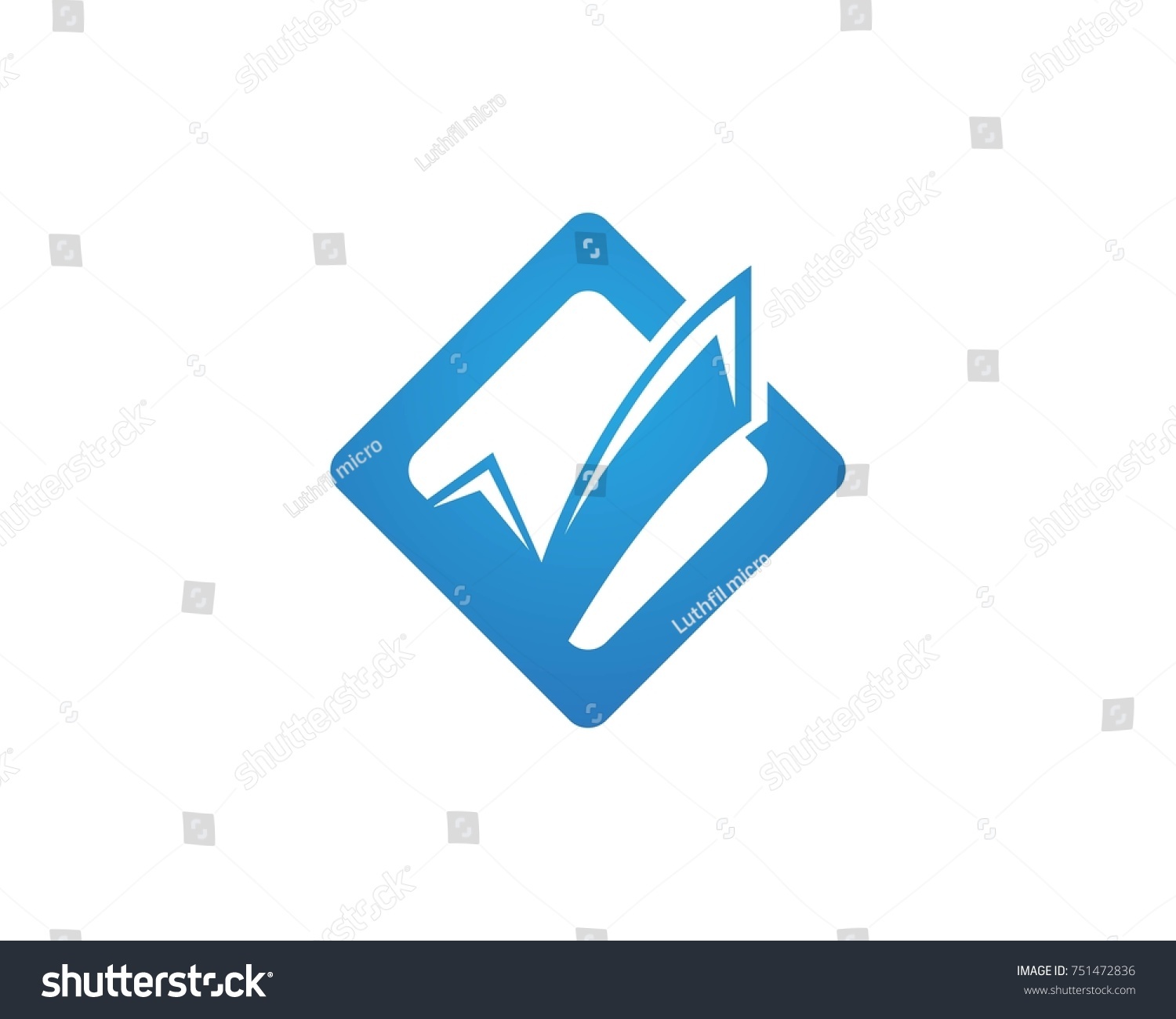 Check Mark Logos Template Vectors Stock Vector (Royalty Free) 751472836