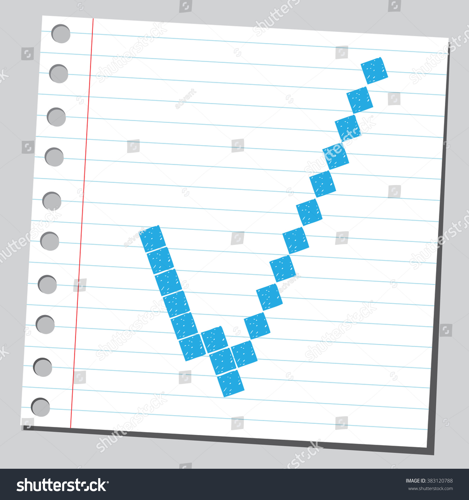 Check Mark Pixel Style Stock Vector (Royalty Free) 383120788 | Shutterstock